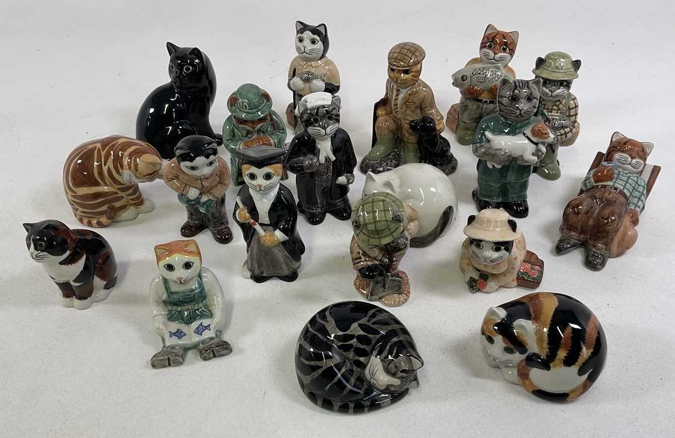 Lot 293 - QUAIL; a collection of nineteen ceramic cat