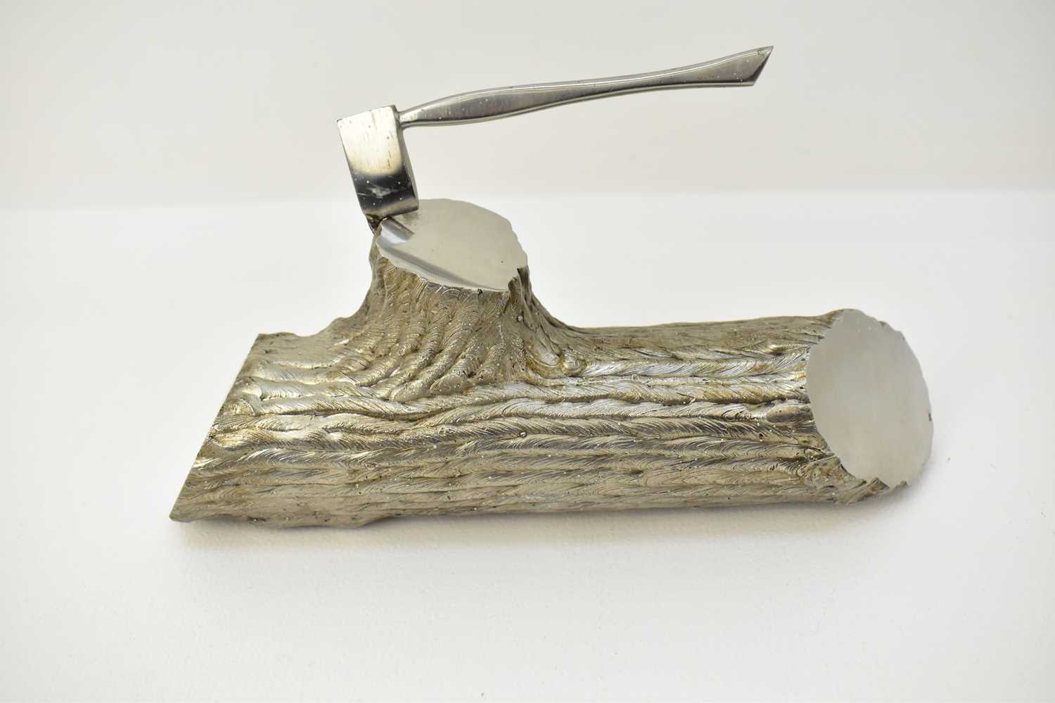 Lot 344 - An unusual polished steel paperweight in the