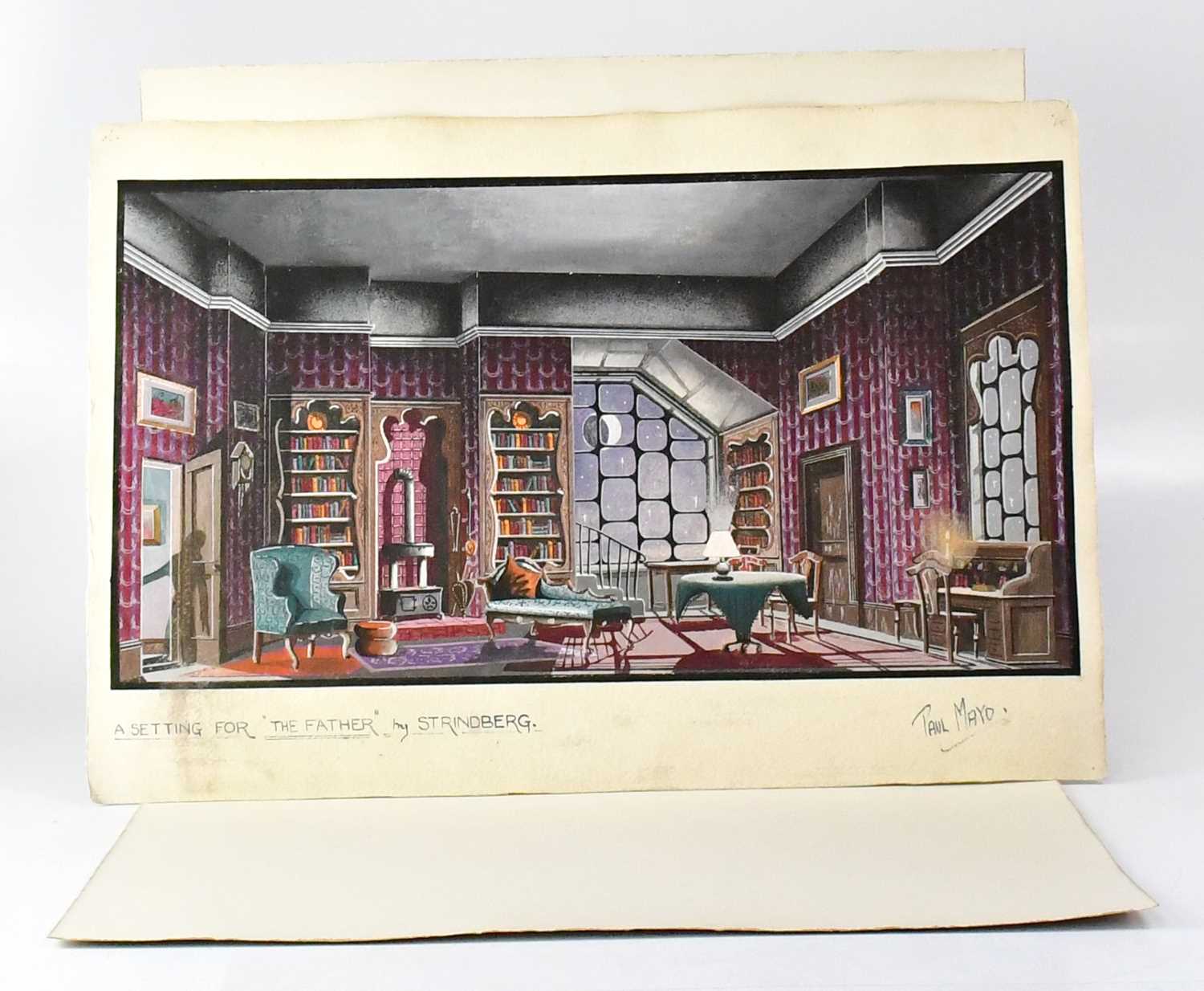 Lot 646 - PAUL MAYO (20th century); watercolour, 'A