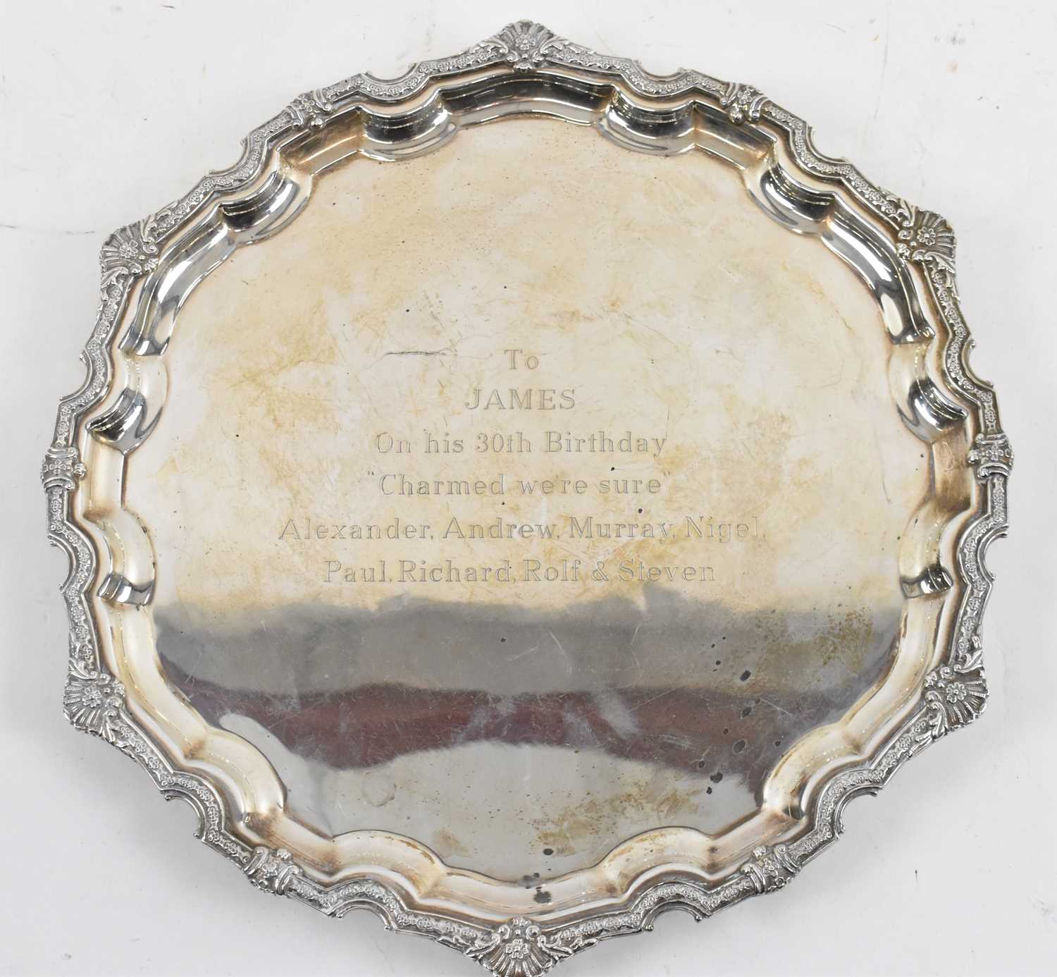 Lot 654 - ASPREY & GARRARD; a Elizabeth II hallmarked