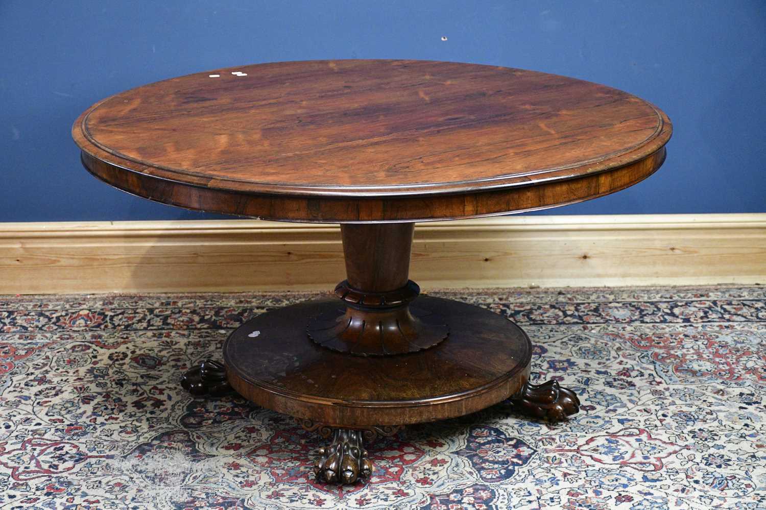 Lot 2332 - An early Victorian rosewood breakfast table,