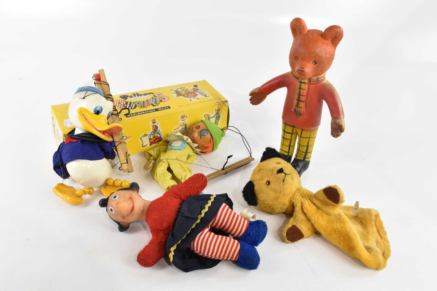 Lot 954 - A vintage cased Pelham puppet, a Walt Disney