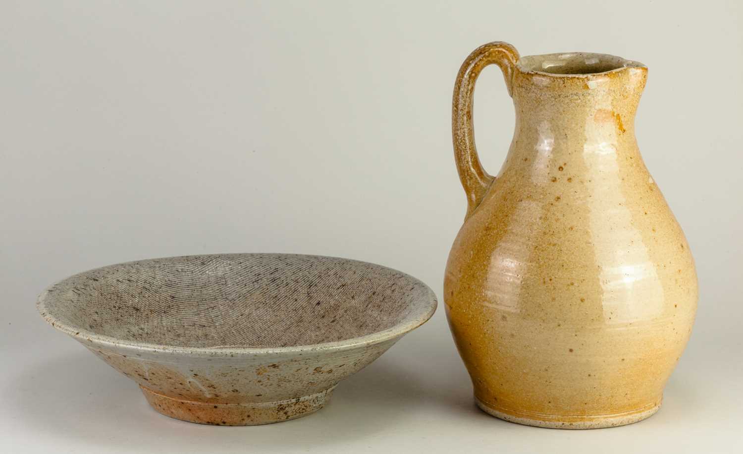 Lot 698 - SARAH WALTON (born 1945); a salt glazed jug,