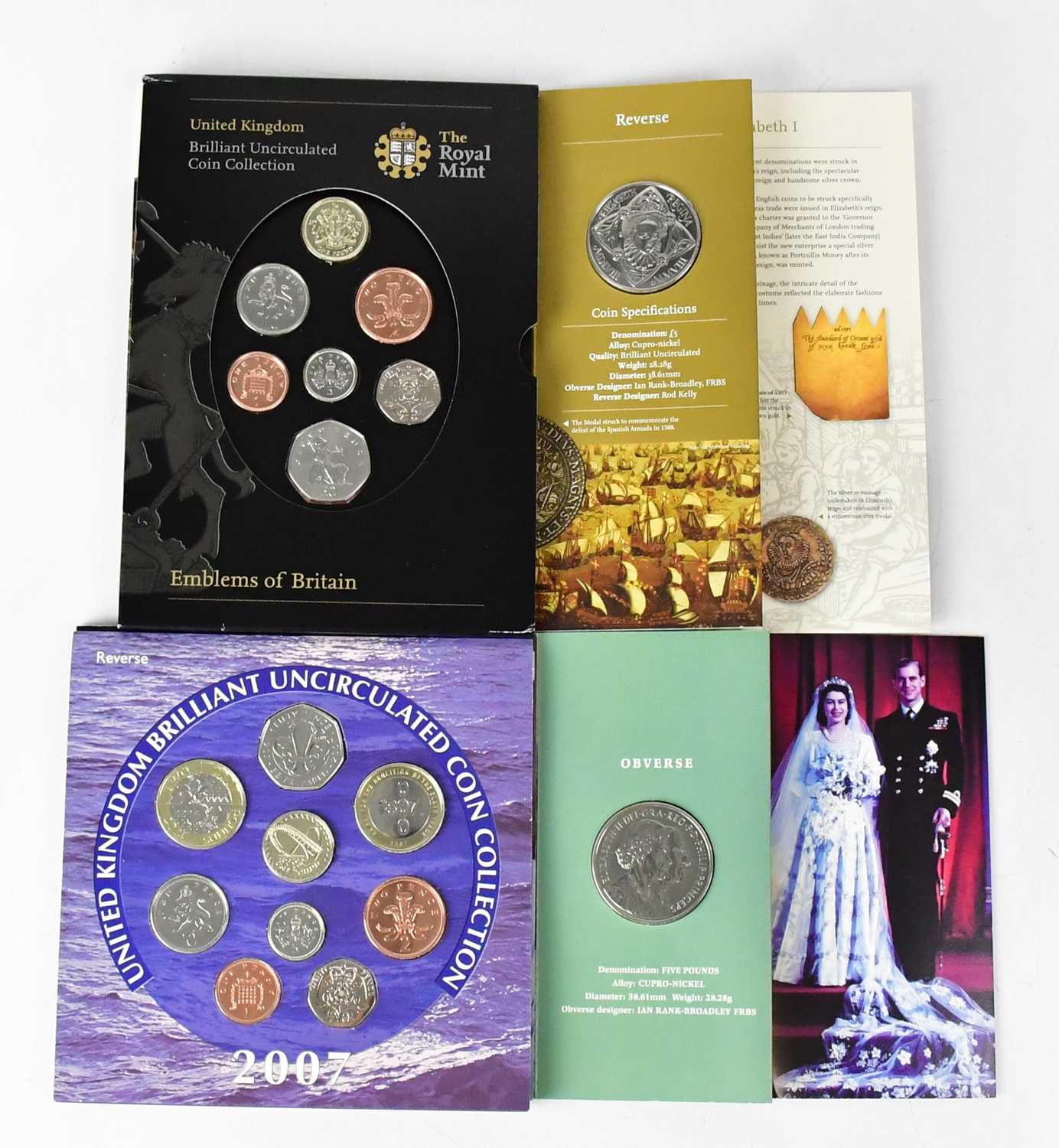Lot 996 - THE ROYAL MINT; four pacakaged coin packs