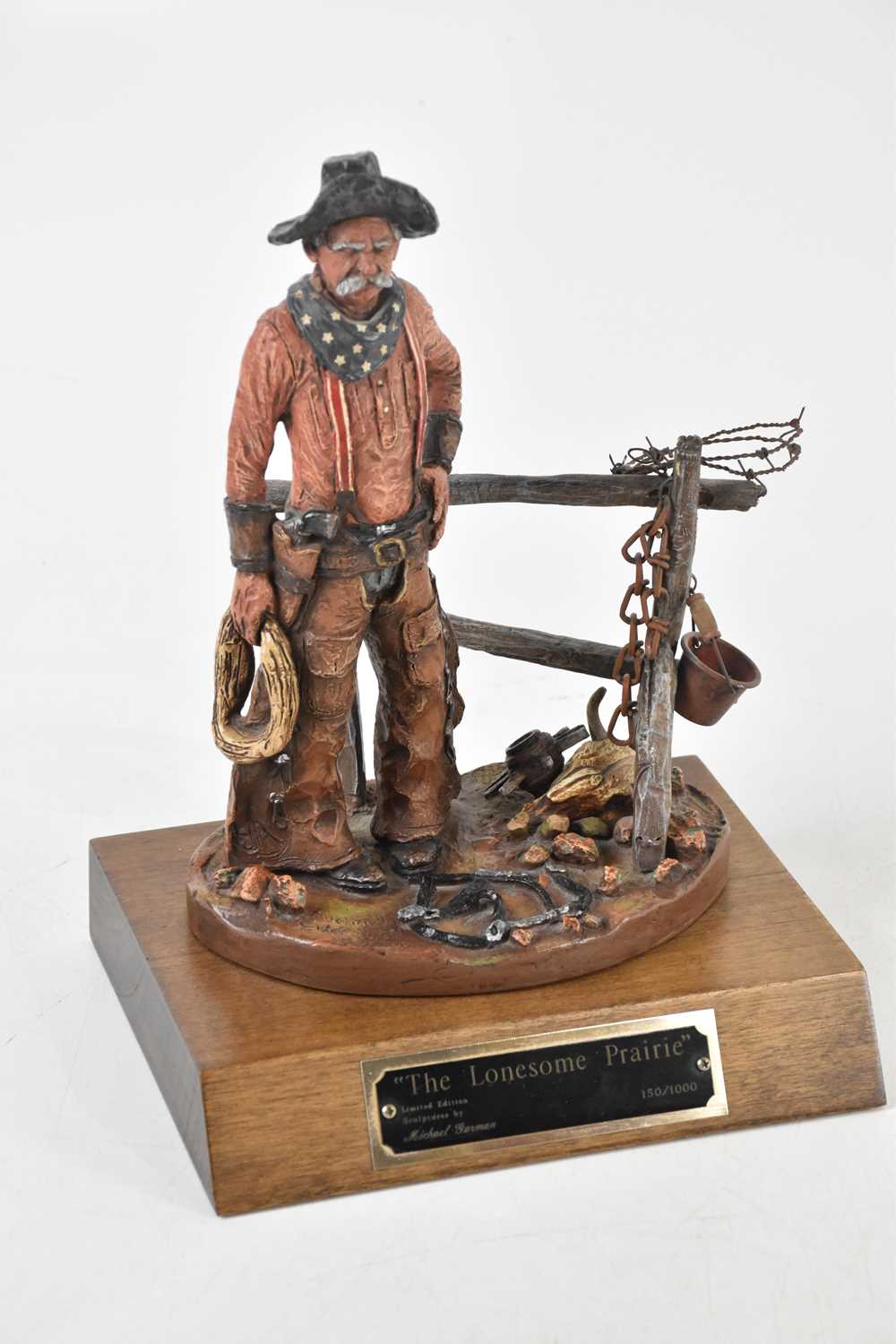 Lot 1478 - MICHAEL GARMAN; a ceramic figure, 'The