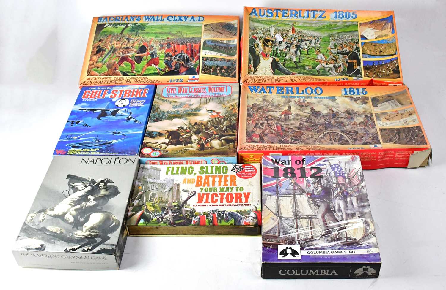 Lot 425 - Four war-related boardgames, including 'Gulf