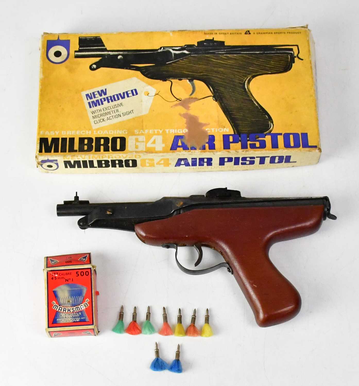Lot 697 - MILBRO; a .177 G4 break-barrel air pistol,