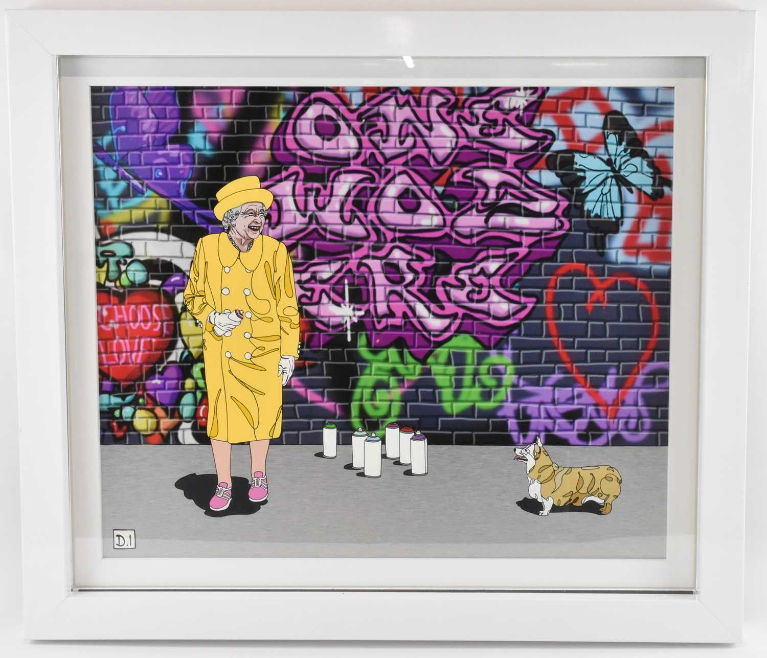 Lot 251 - DYLAN IZAAK; mixed media, 'Graffiti Queen