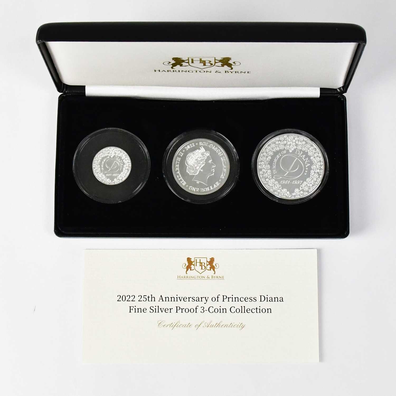 Lot 597 - A 2022 silver proof commemorative coin set,