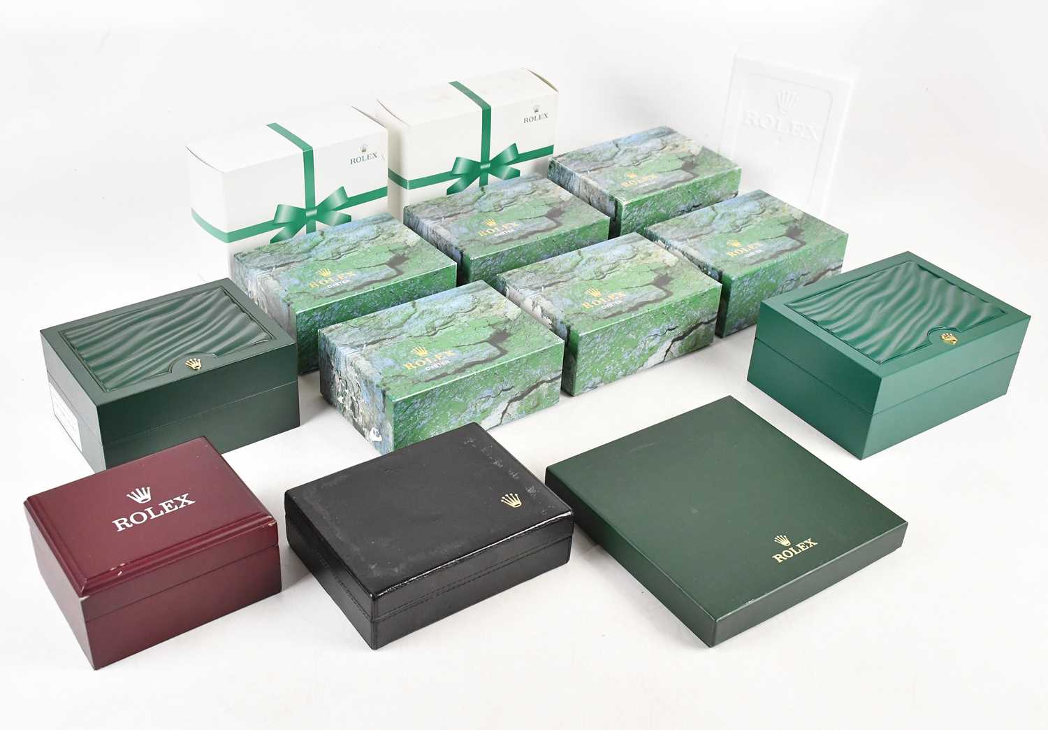 Lot 16 - ROLEX; five inner and outer boxes for