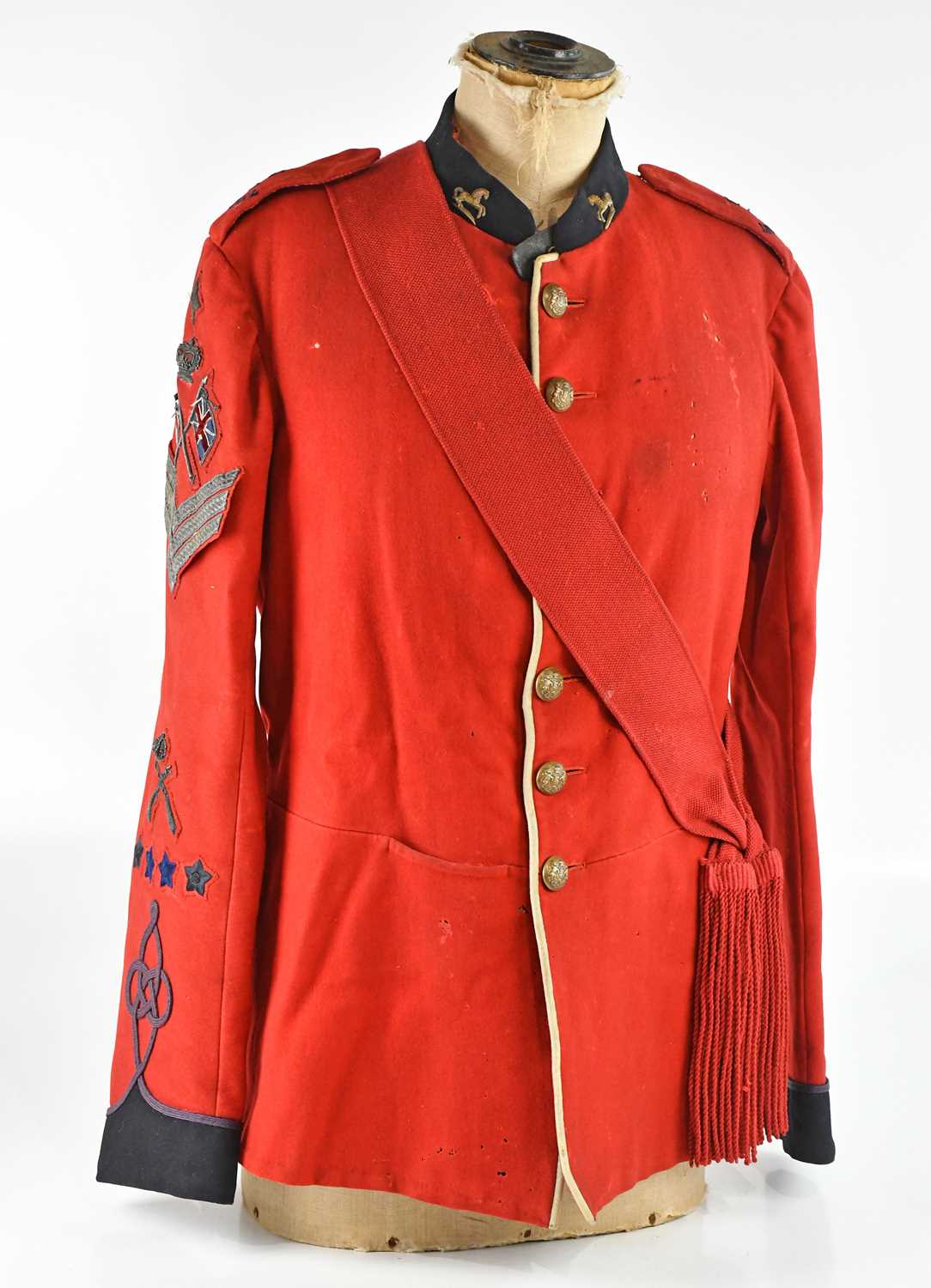 Lot 421 - A circa 1870 British Army red tunic for