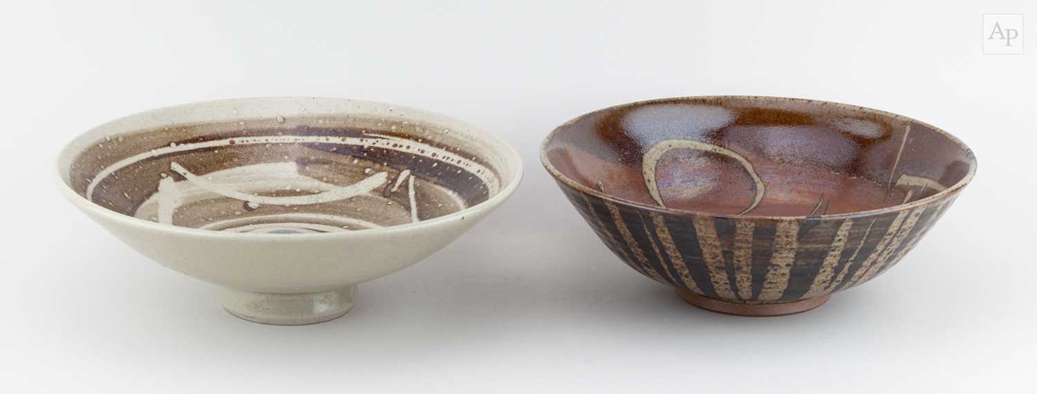 Lot 538 - REGINALD MARLOW; a stoneware bowl covered