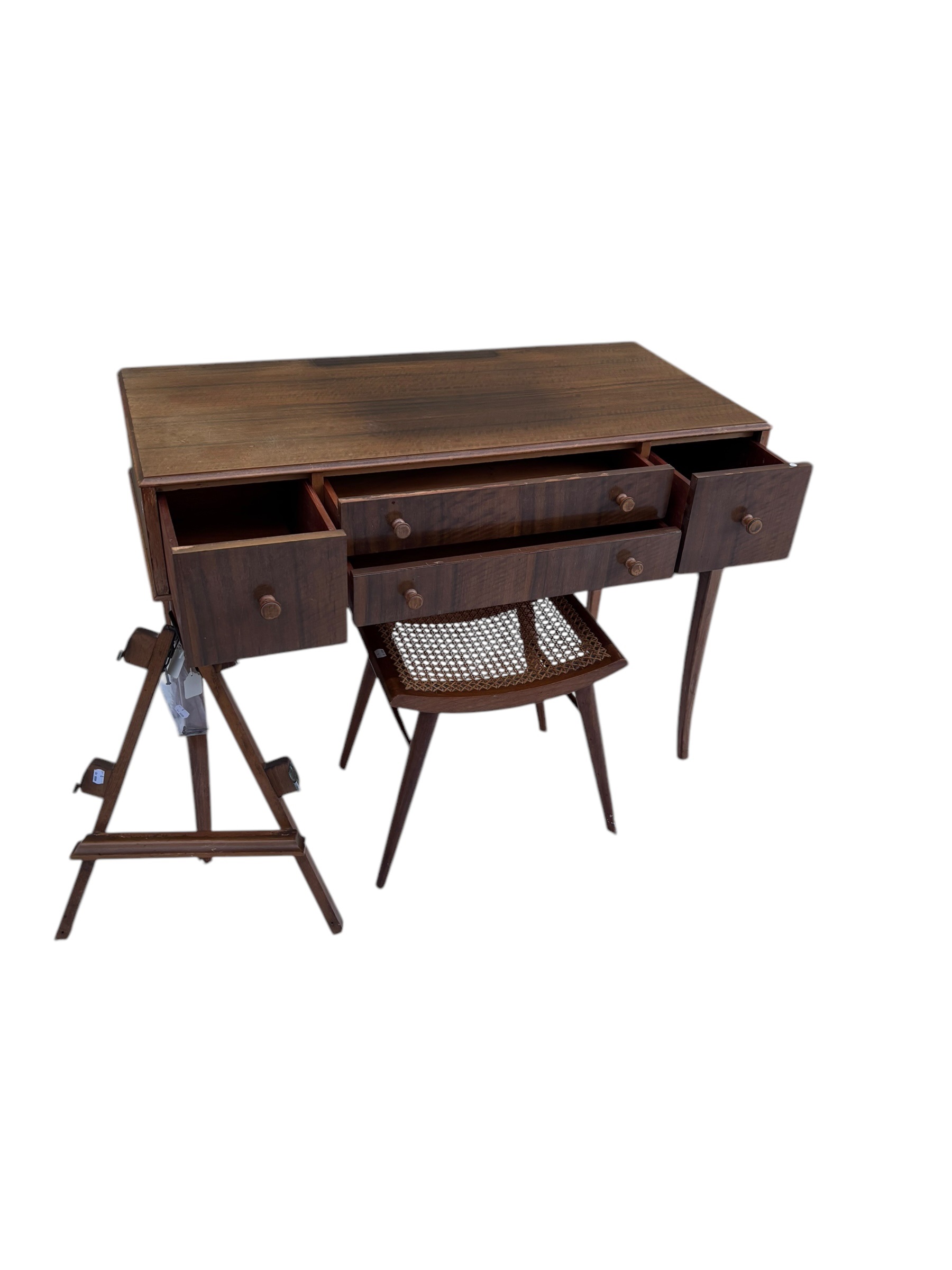 Lot 14 - HEALS; a 1950s mirror back dressing table,