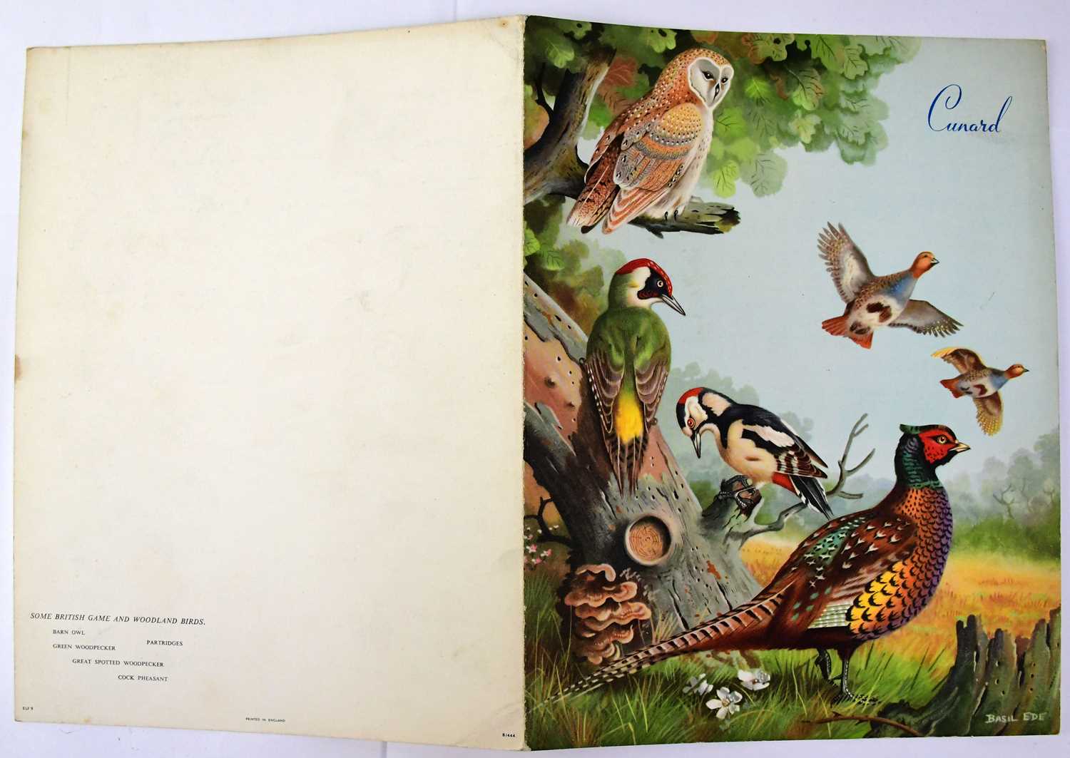 Lot 302 - CUNARD LINE; eleven menus from the 1960s