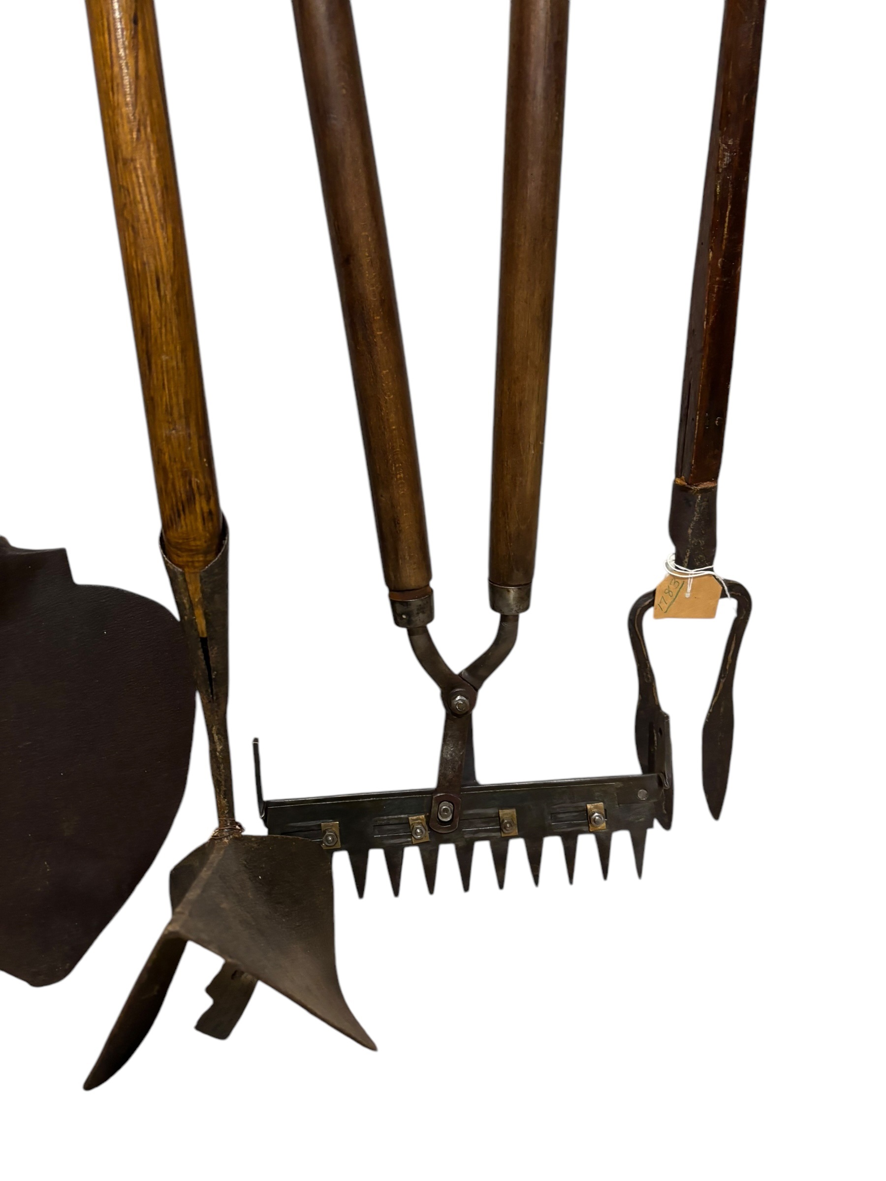 Lot 365 - A group of vintage farming/gardening tools,