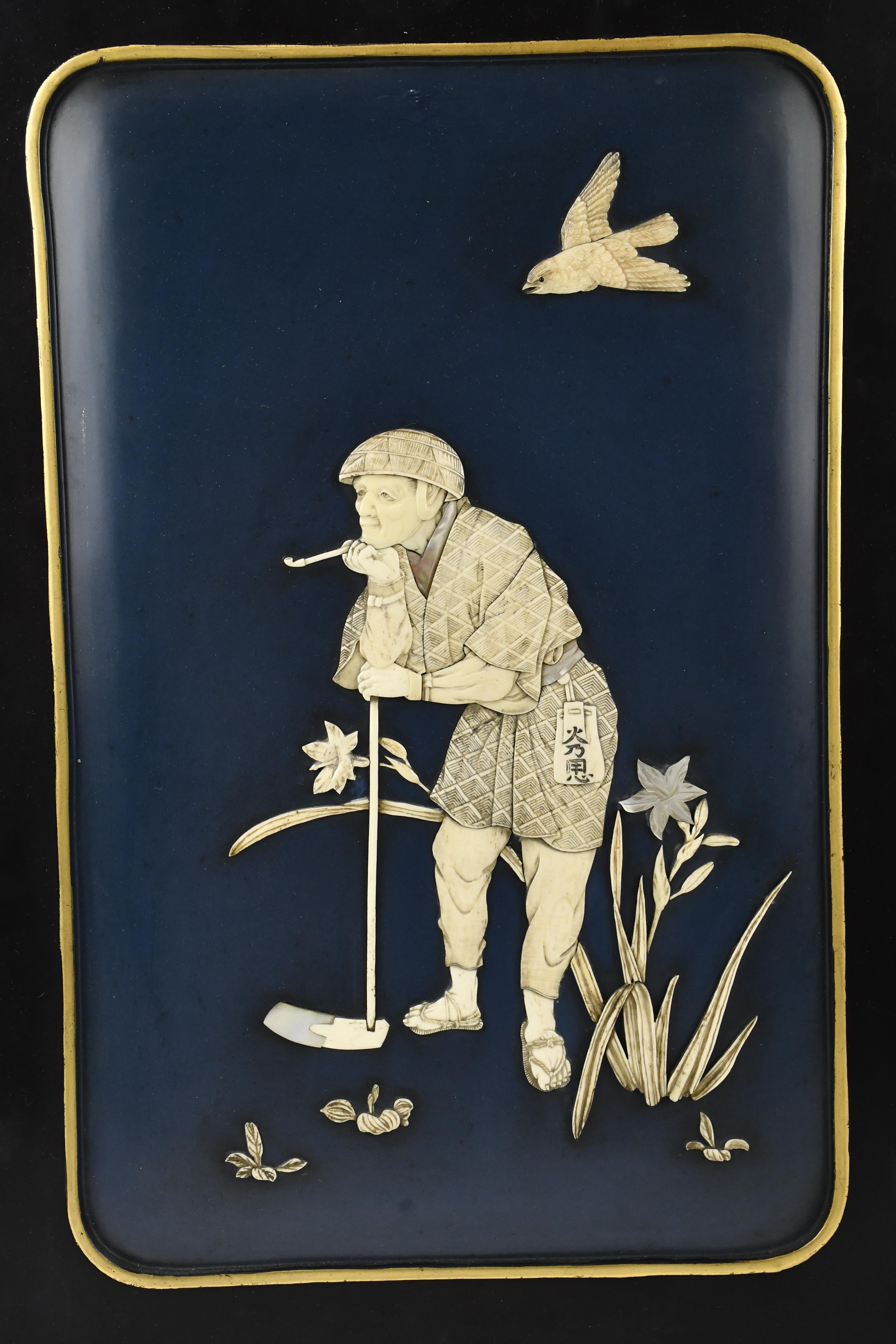 Lot 2268 - A pair of early 20th century Japanese bone