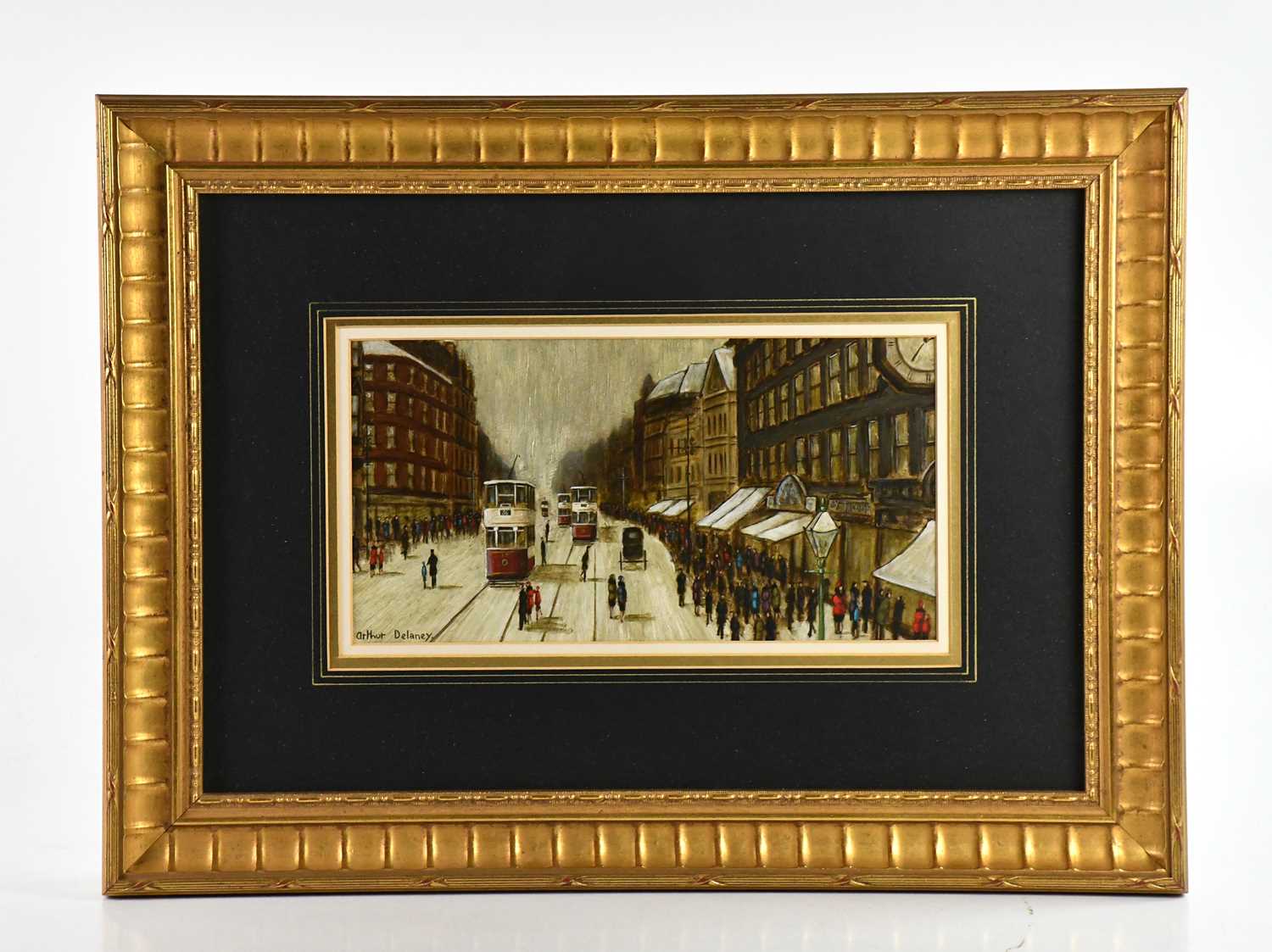 Lot 189 - ARTHUR DELANEY (1927-1987); oil on board,
