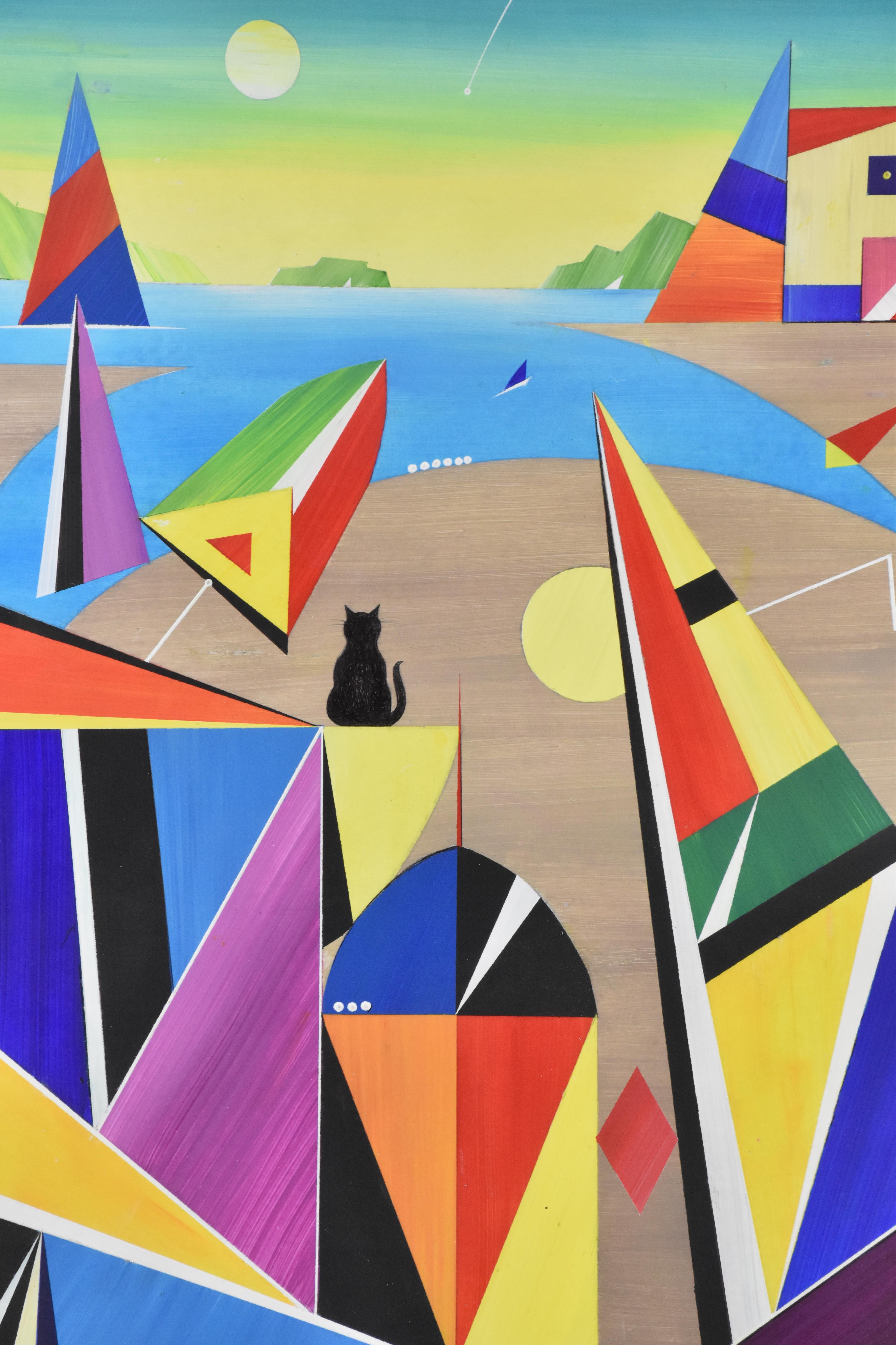 Lot 143 - DAVID WILDE (1913-1978): acrylic on board,
