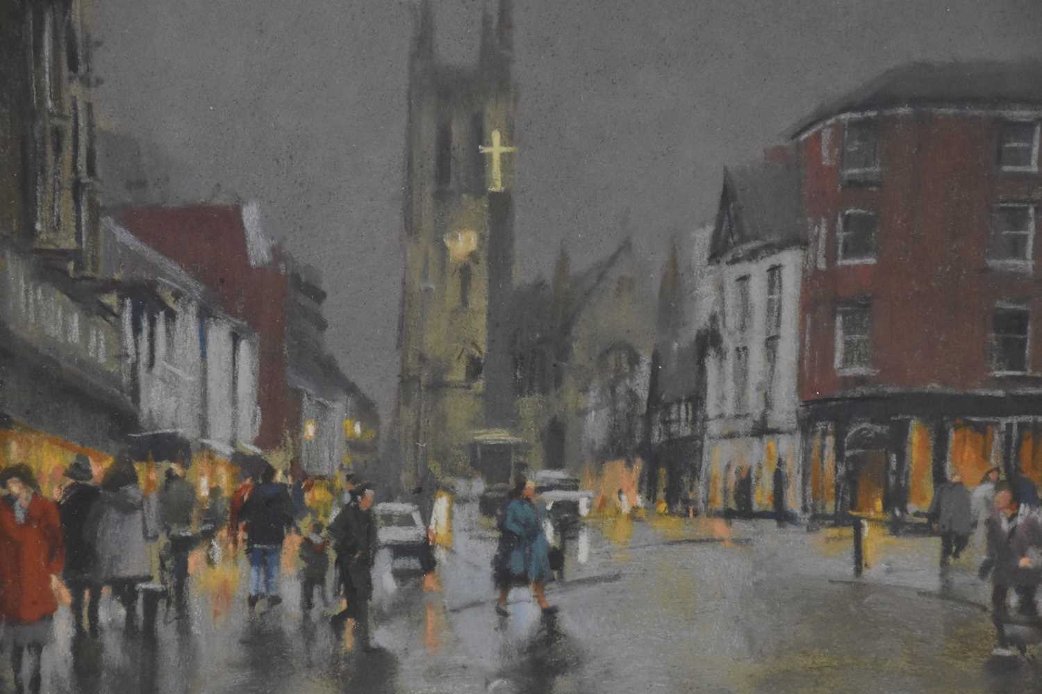 Lot 106 - MARC GRIMSHAW (born 1957); pastel, 'Bolton