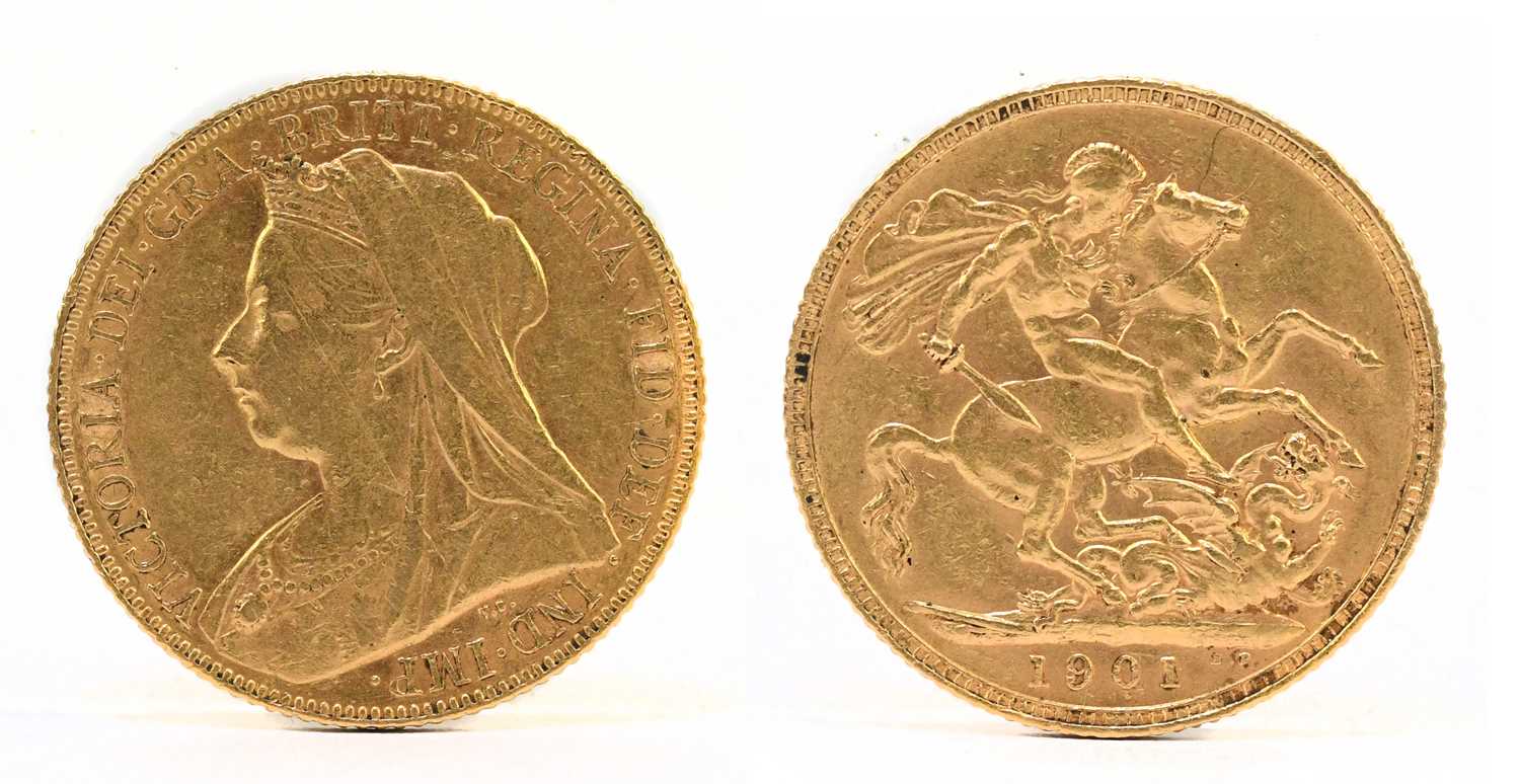 Lot 1866 - A Victoria full sovereign, 1901, old head.