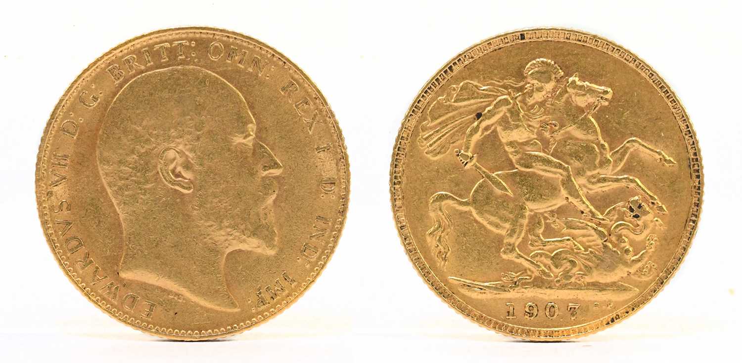 Lot 1867 - An Edward VII full sovereign, 1907.