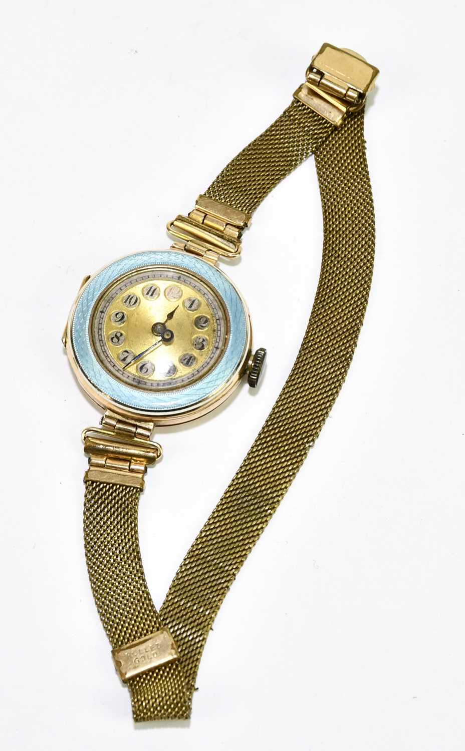 Lot 1660 - ROLEX; a lady's vintage 9ct rose gold