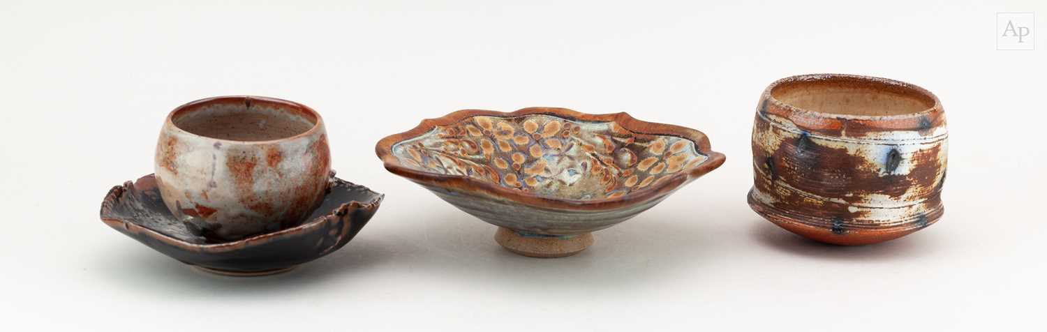 Lot 557 - RICHARD DEWAR; a stoneware bowl covered in