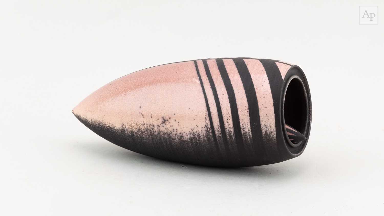 Lot 222 - ERIC MOSS (born 1959); a raku squid covered