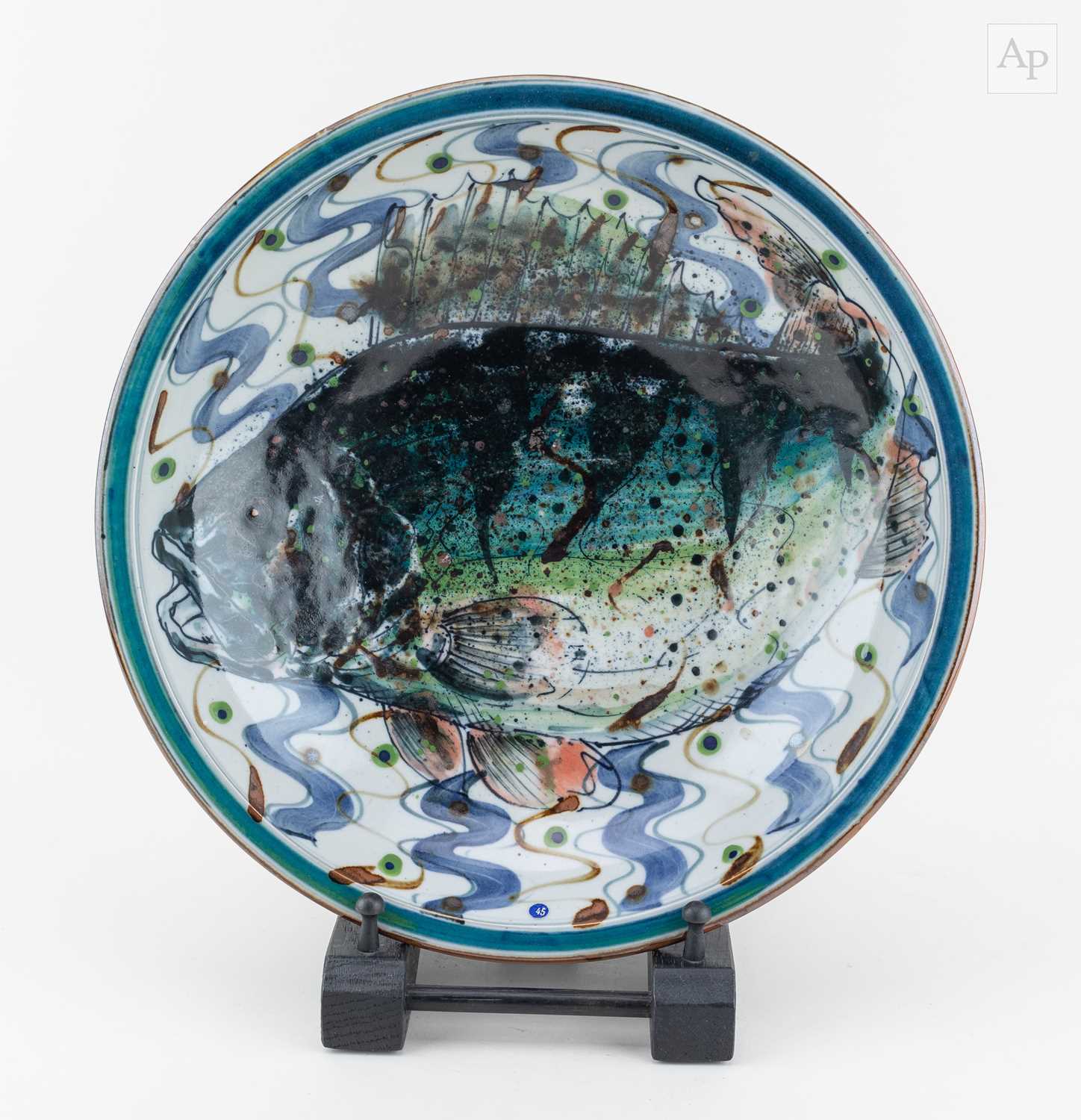 Lot 46 - BRIAN DICKENSON; a large stoneware bowl
