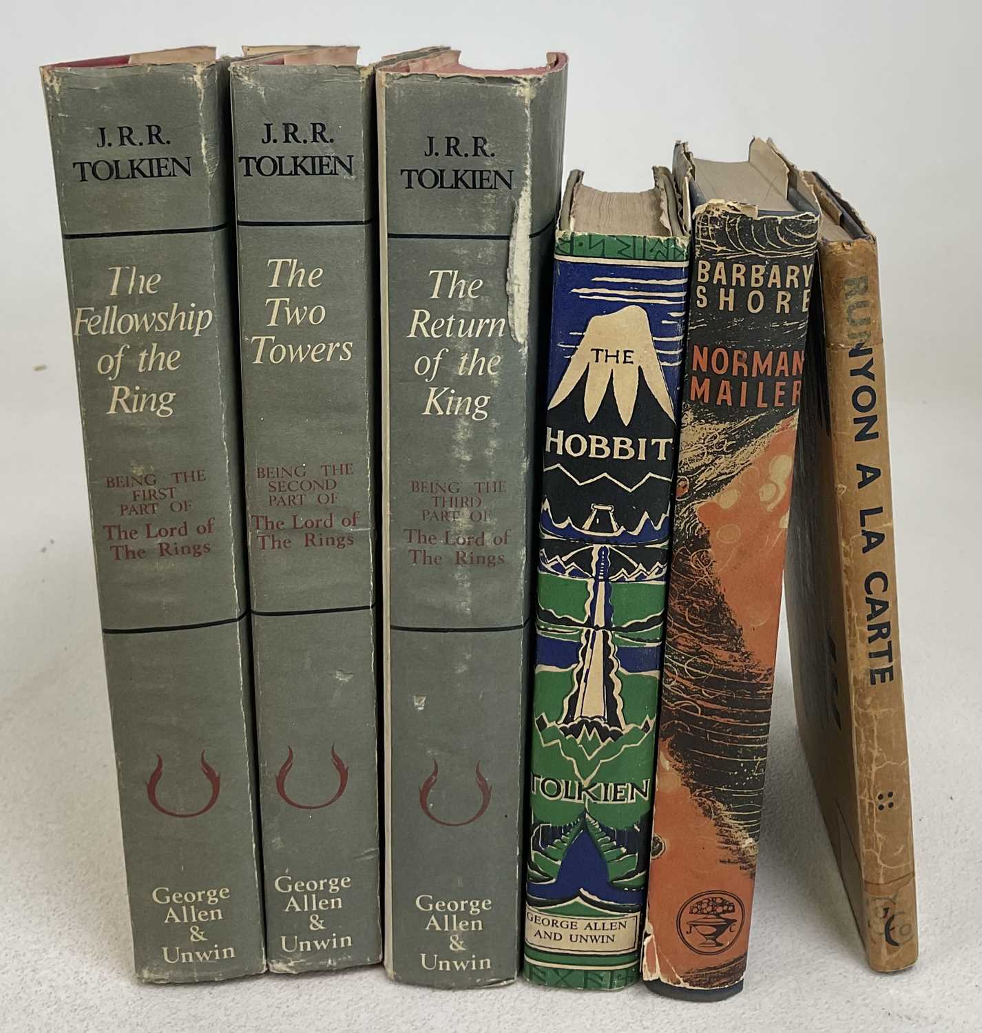 Lot 411 - J R R TOLKIEN; The Lord of the Rings, three