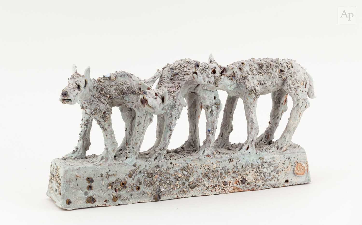 Lot 250 - IAN GREGORY (1942-2021); a grogged stoneware