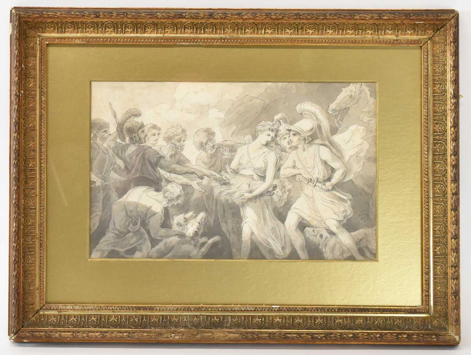 Lot 154 - JOHN WHITE ABBOTT; a pen and wash drawing,
