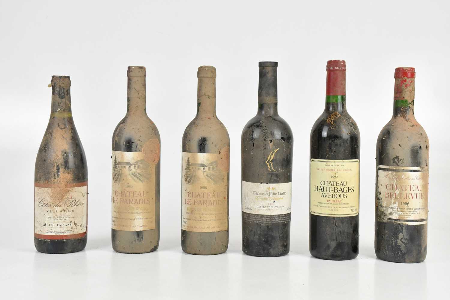 Lot 375 - RED WINE; six bottles of mixed red wine