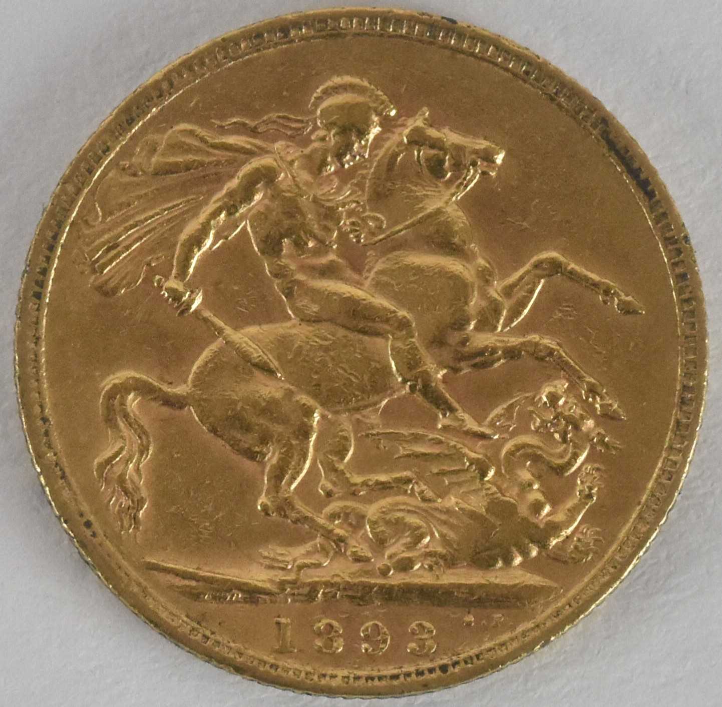 Lot 1672 - A Victoria full sovereign, 1893, old head.