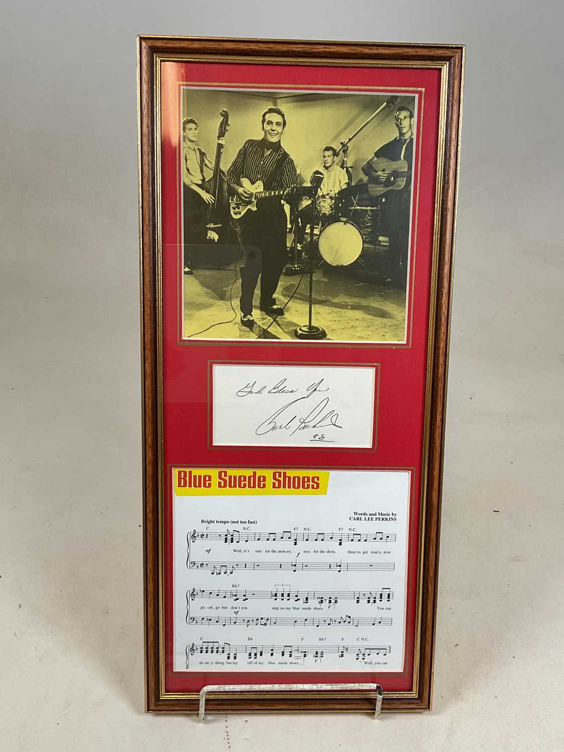 Lot 313 - CARL PERKINS; an autograph of the legendary