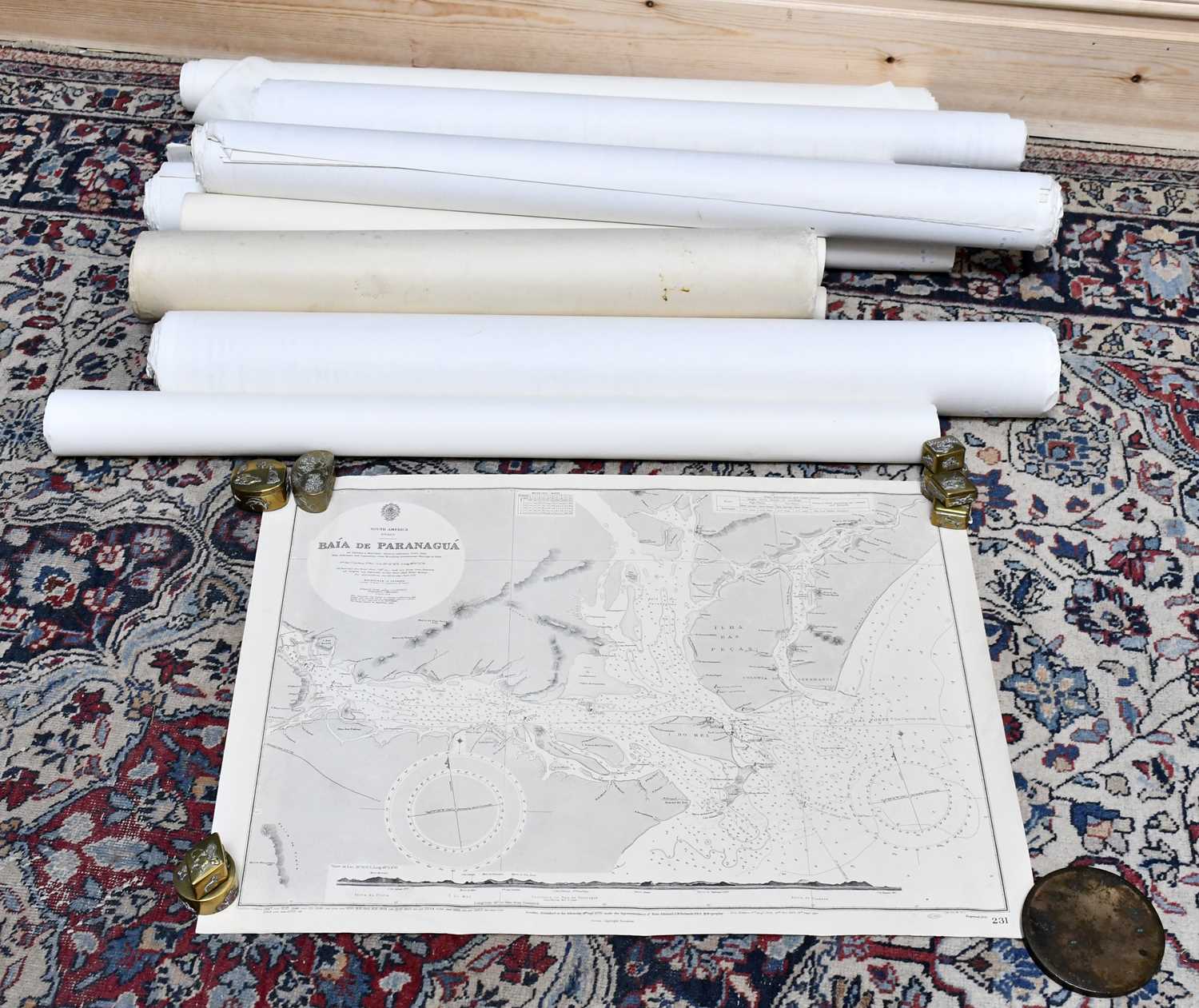 Lot 976 - A selection of 20th century sea charts