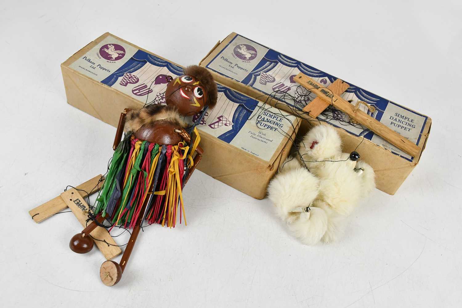 Lot 623 - PELHAM; two boxed puppets including Zumbo