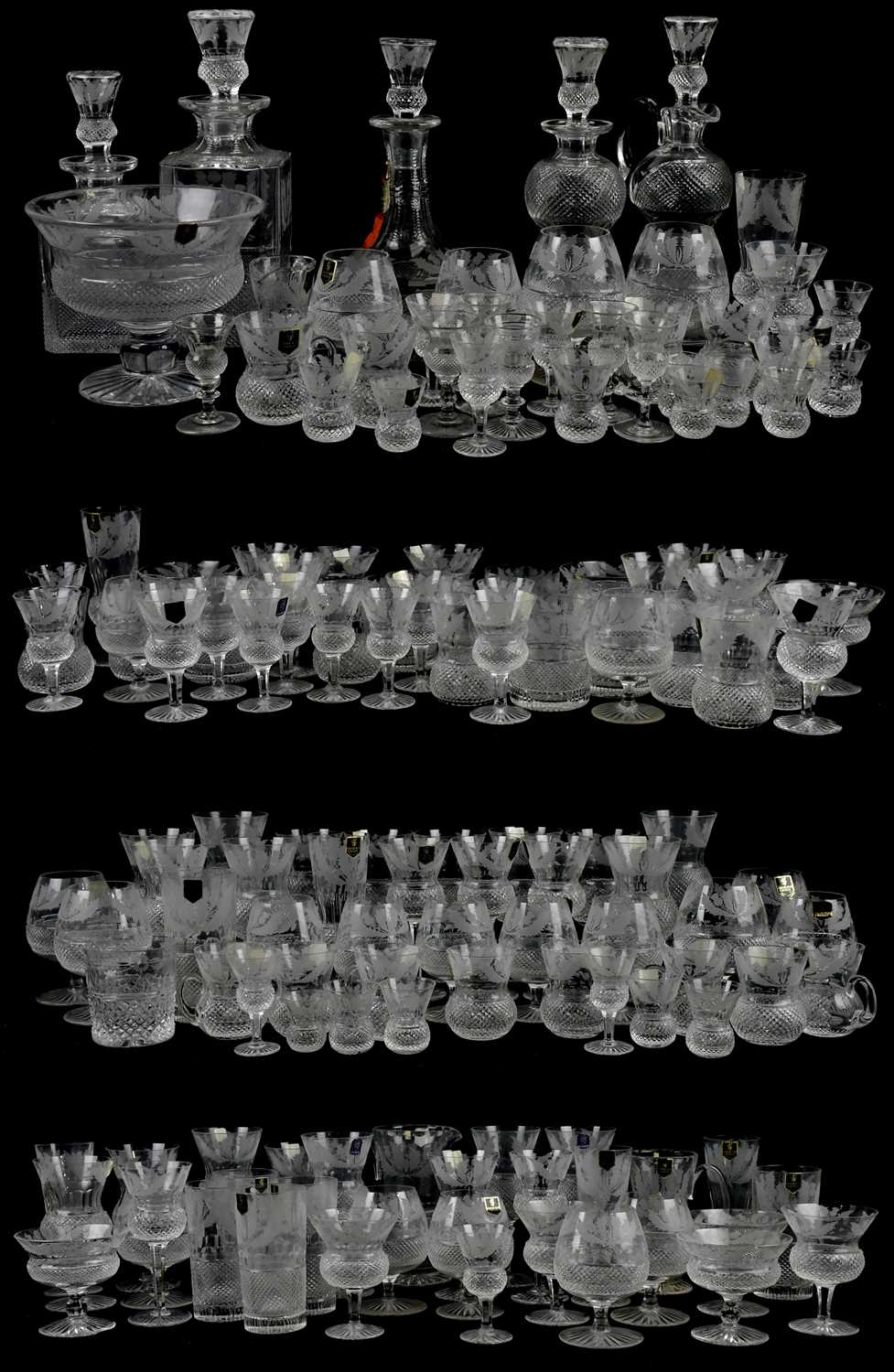 Lot 312 - EDINBURGH CRYSTAL; an exquisite extensive