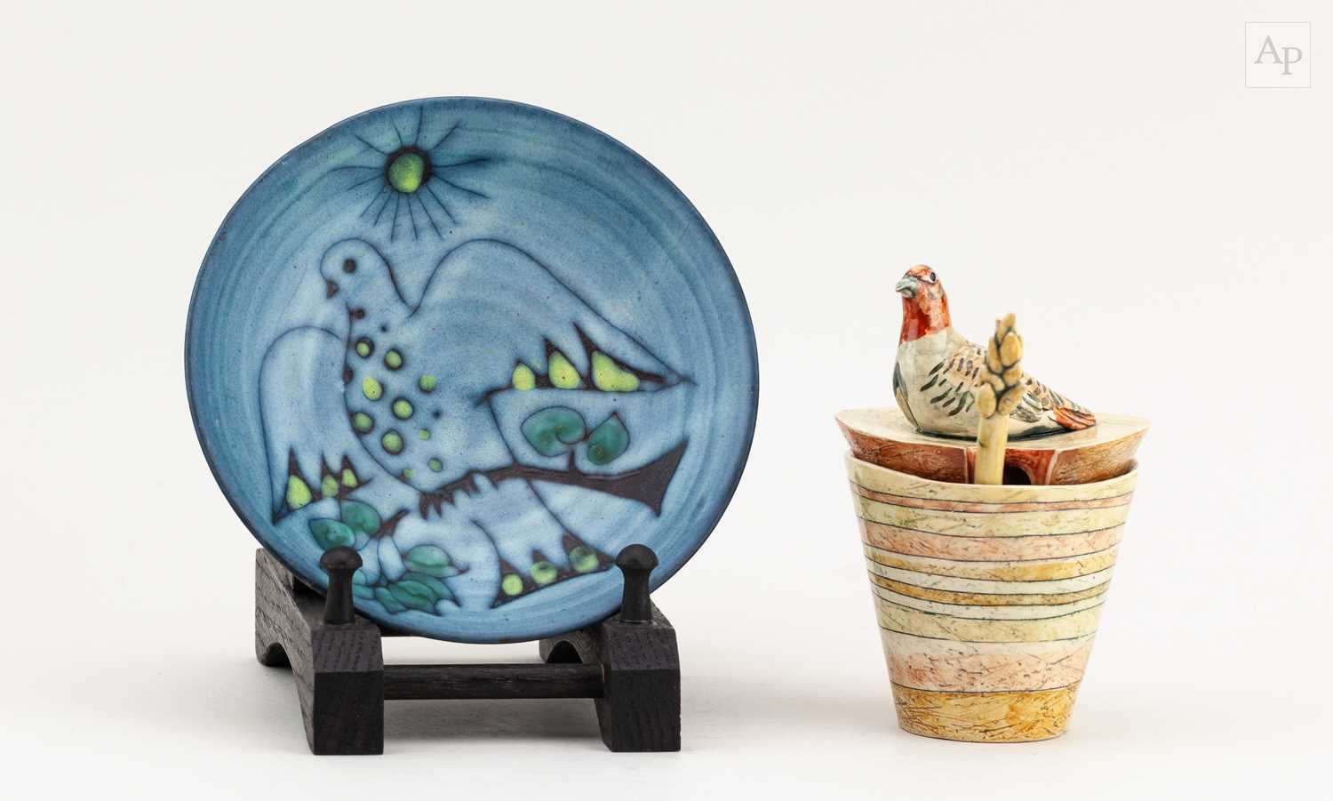 Lot 28 - ANNA LAMBERT (born 1957); a small earthenware
