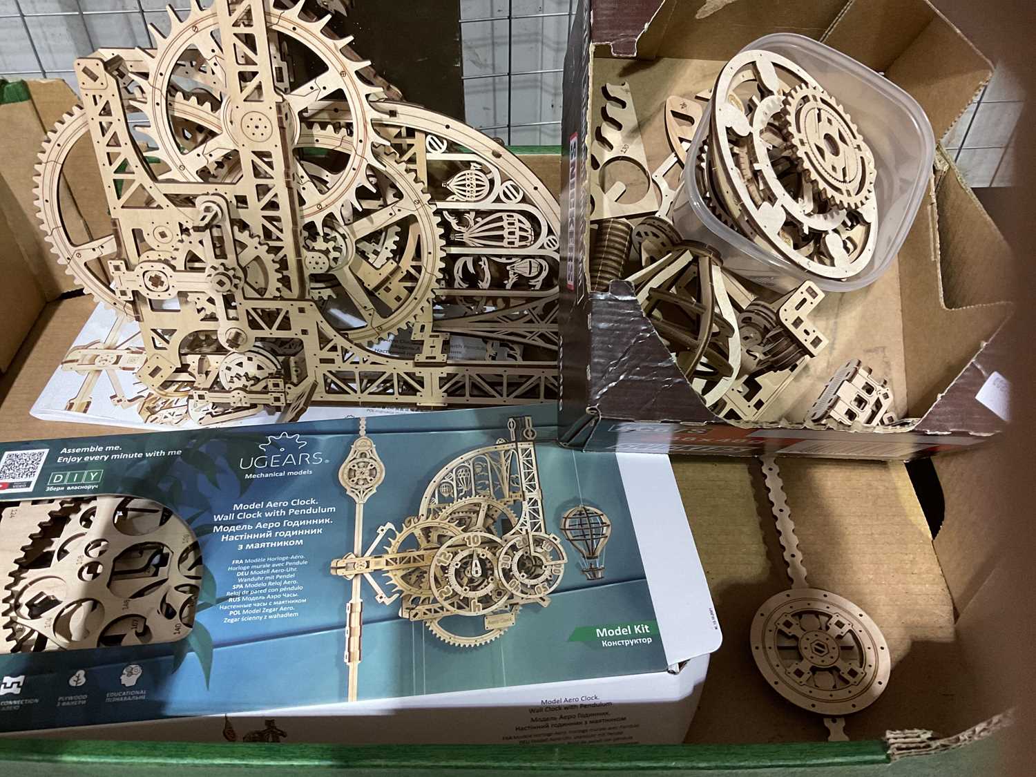 Lot 651 - UGEARS; a kit to build a model aero wall