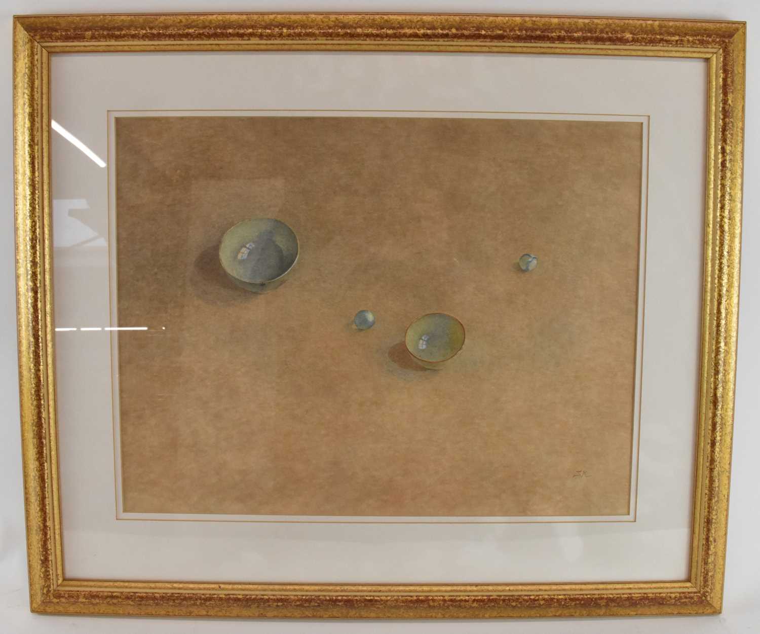 Lot 193 - SUE READ; watercolour, 'Two Bowls and Two