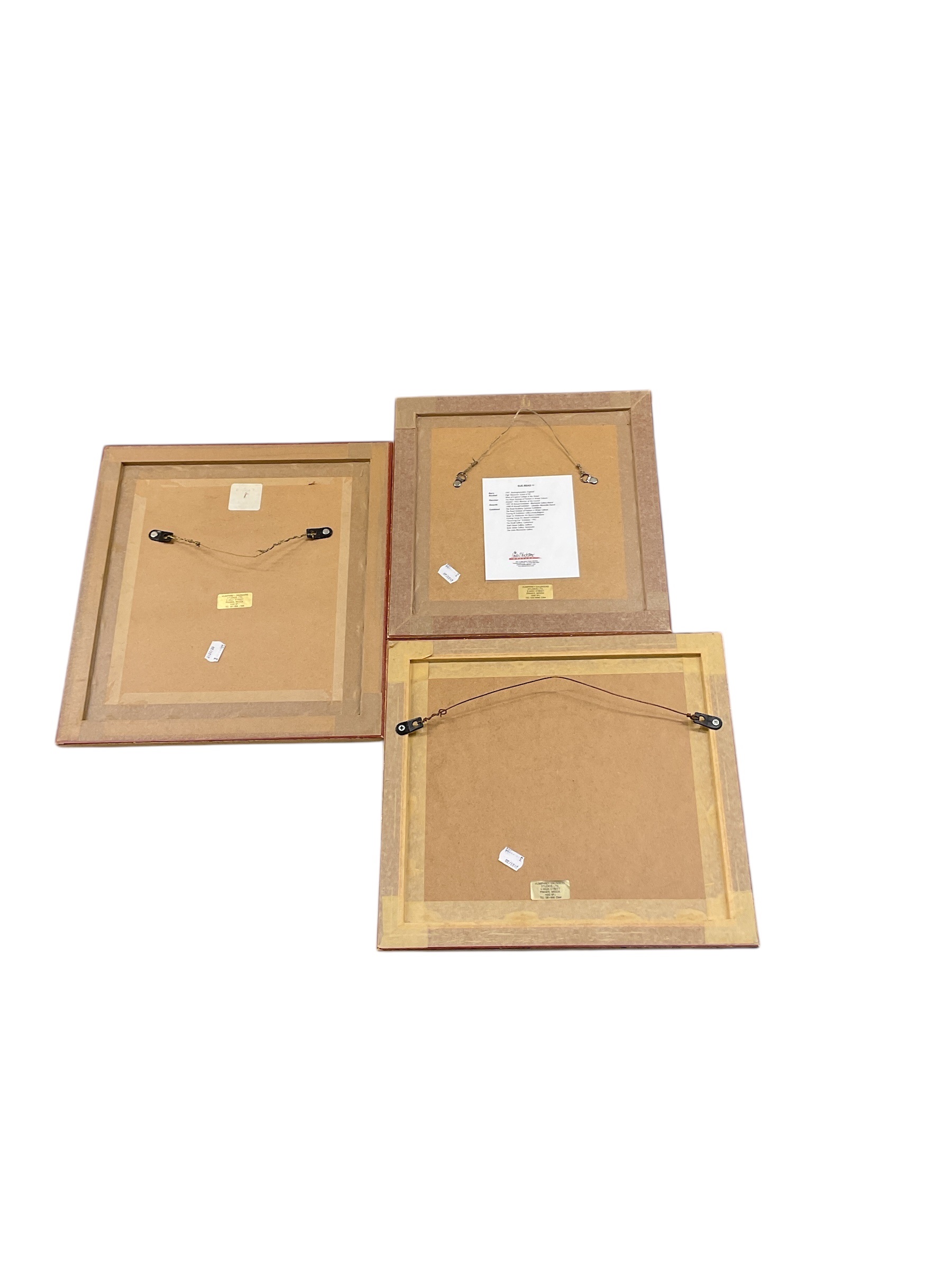 Lot 225 - SUE READ; three watercolours, still lifes of