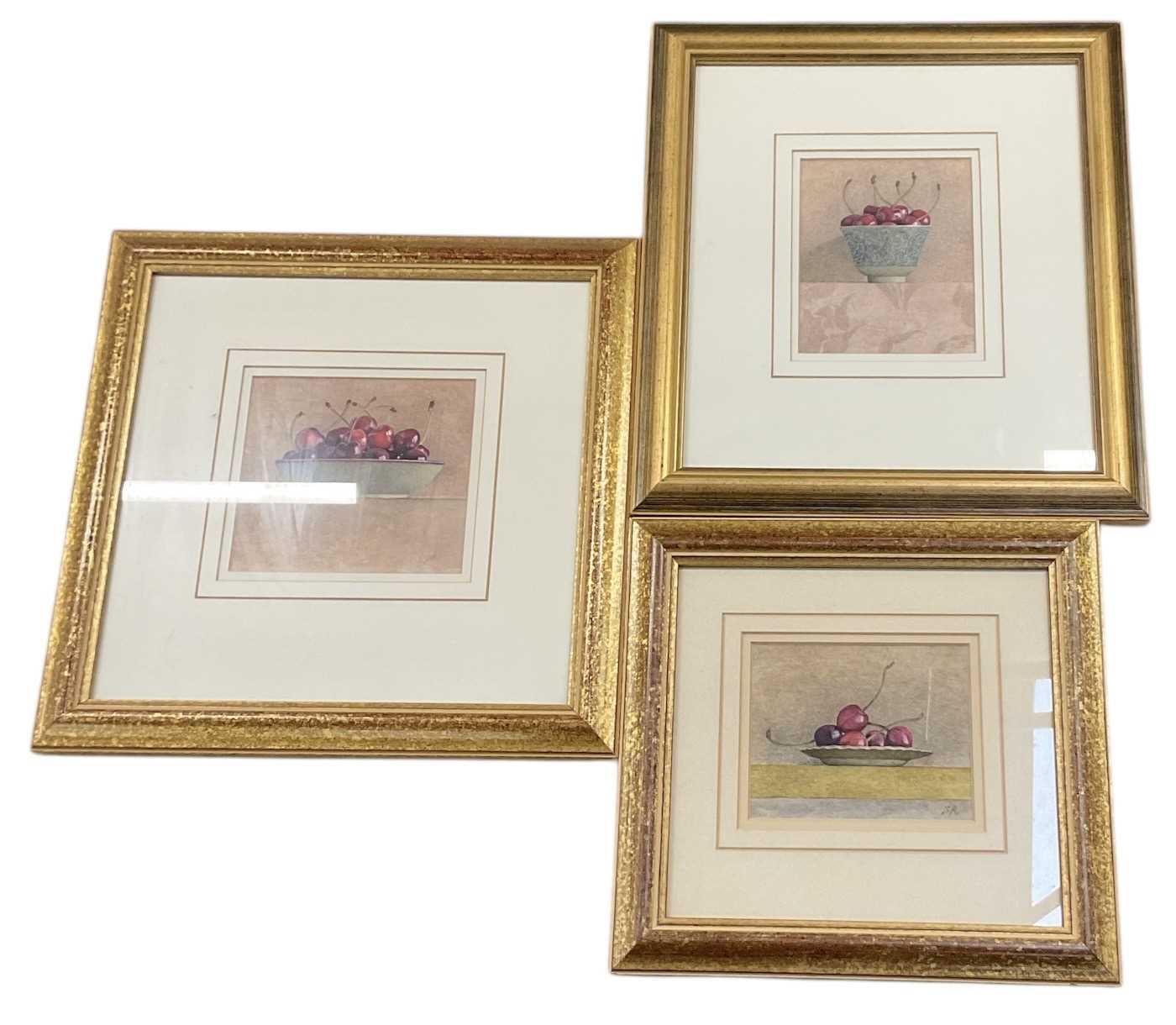 Lot 226 - SUE READ; three watercolours, still lifes of