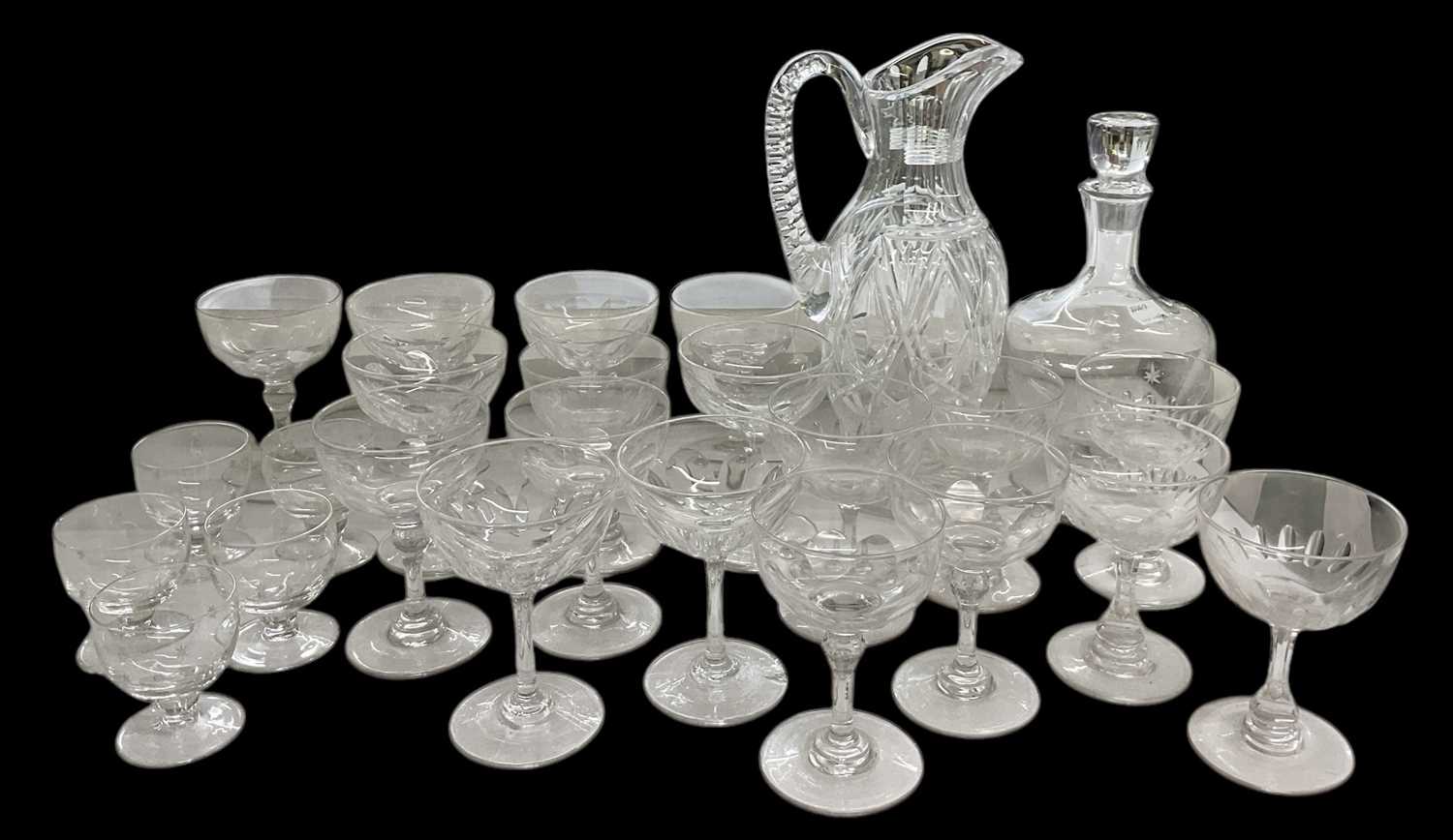 Lot 543 - WHITEFRIARS; a star cut crystal glass
