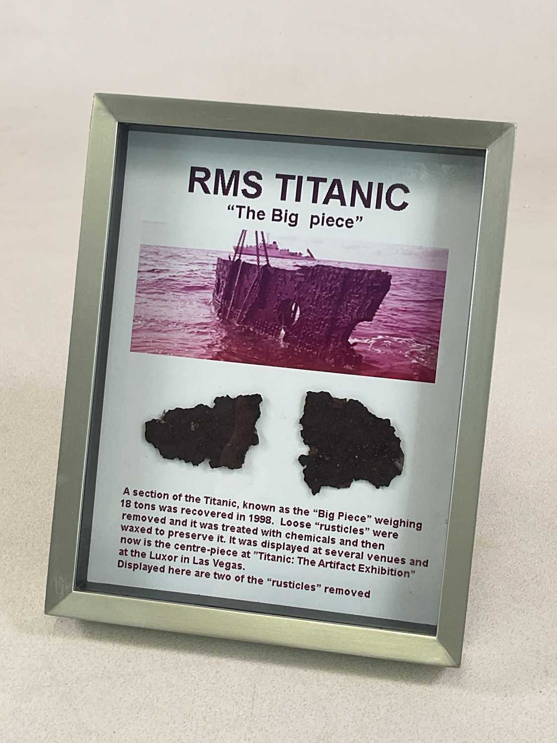 Lot 100 - RMS TITANIC; a pair of 'rusticles' removed