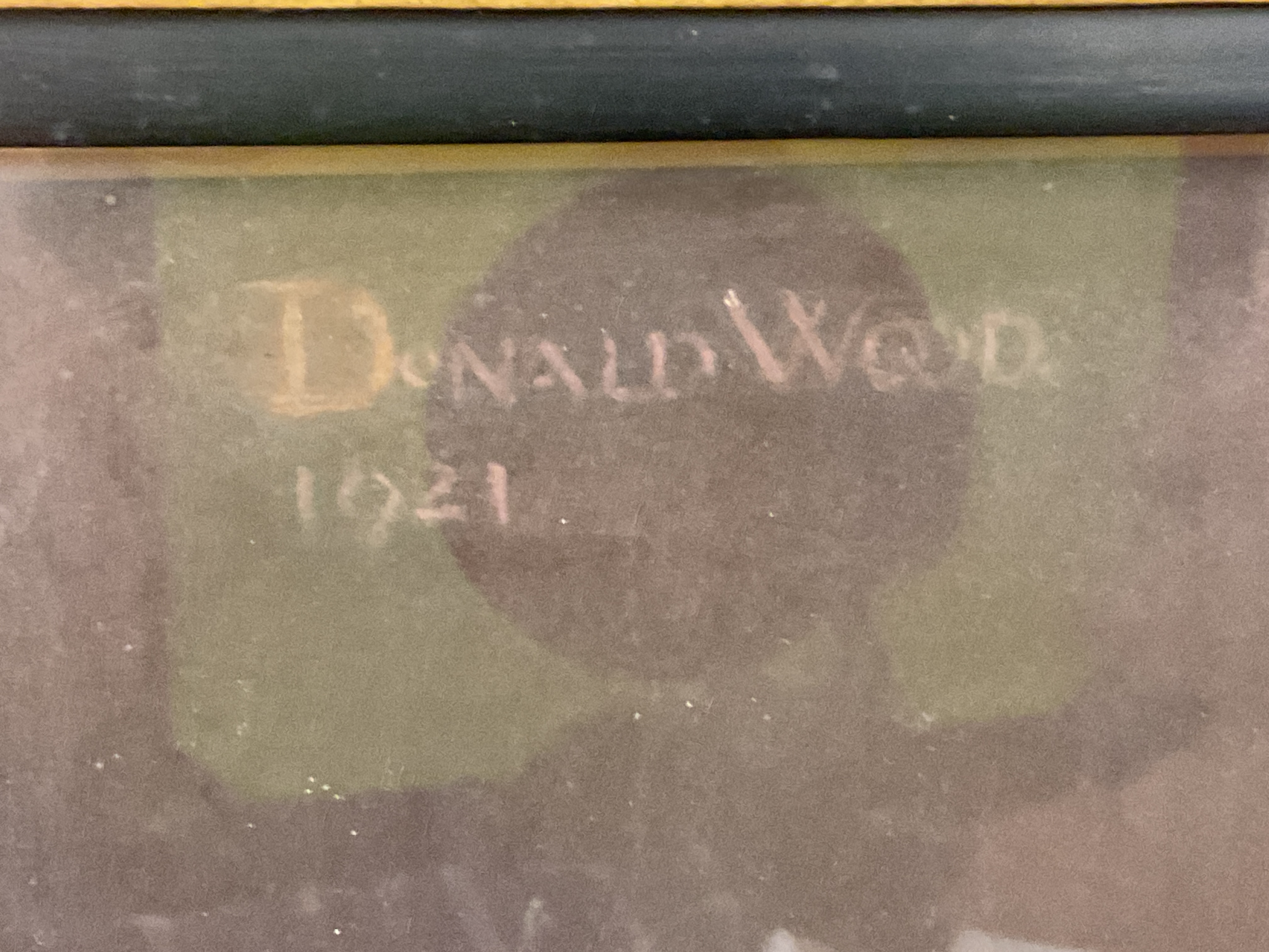 Lot 291 - DONALD WOOD (1889-1953); pastel, portrait