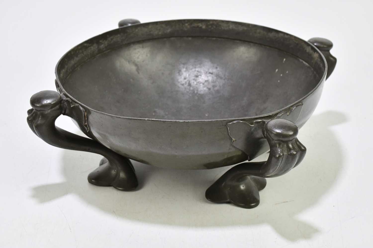 Lot 492 - OLIVER BAKER FOR TUDRIC PEWTER; an Art