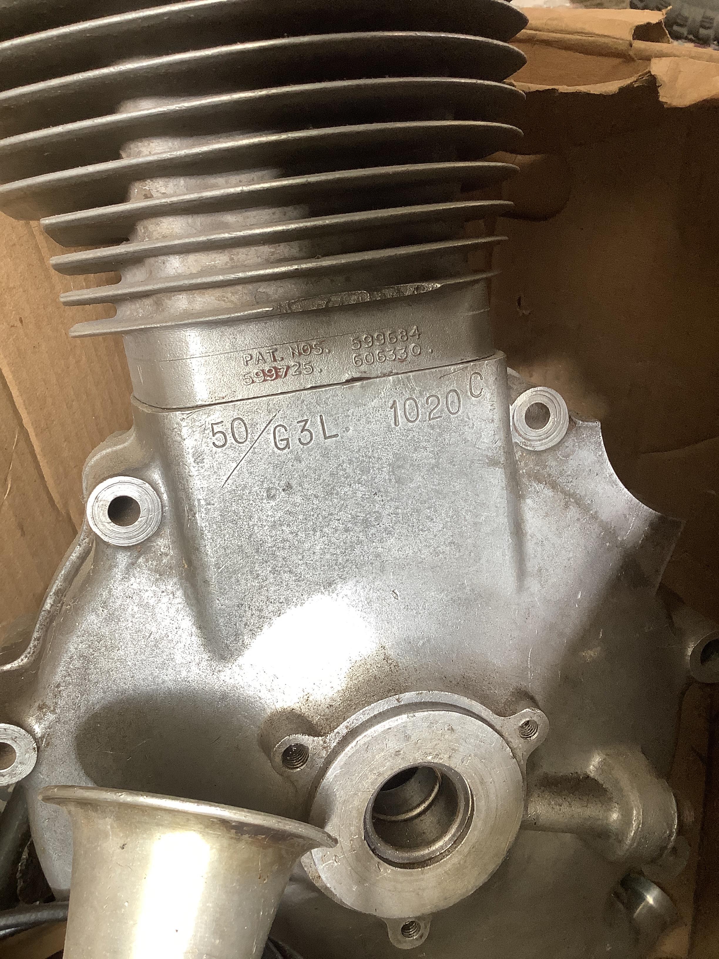 Lot 2038 - A Matchless G3L engine and associated parts.