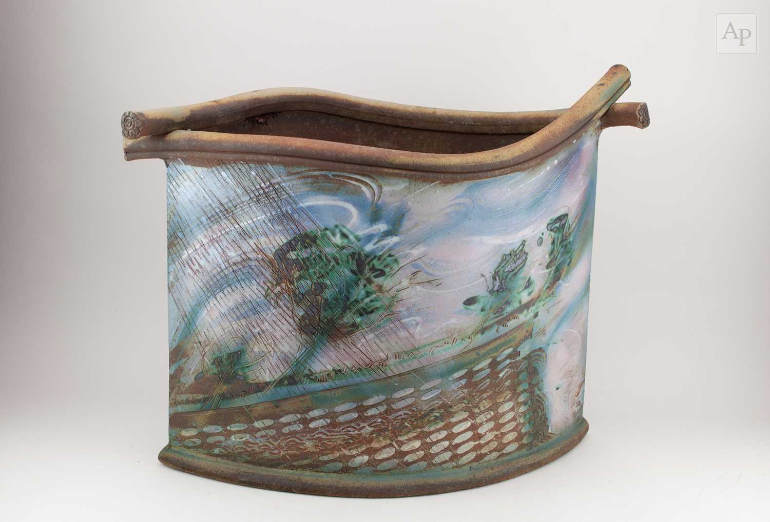 Lot 307 - JIM ROBISON (born 1939); a large oval