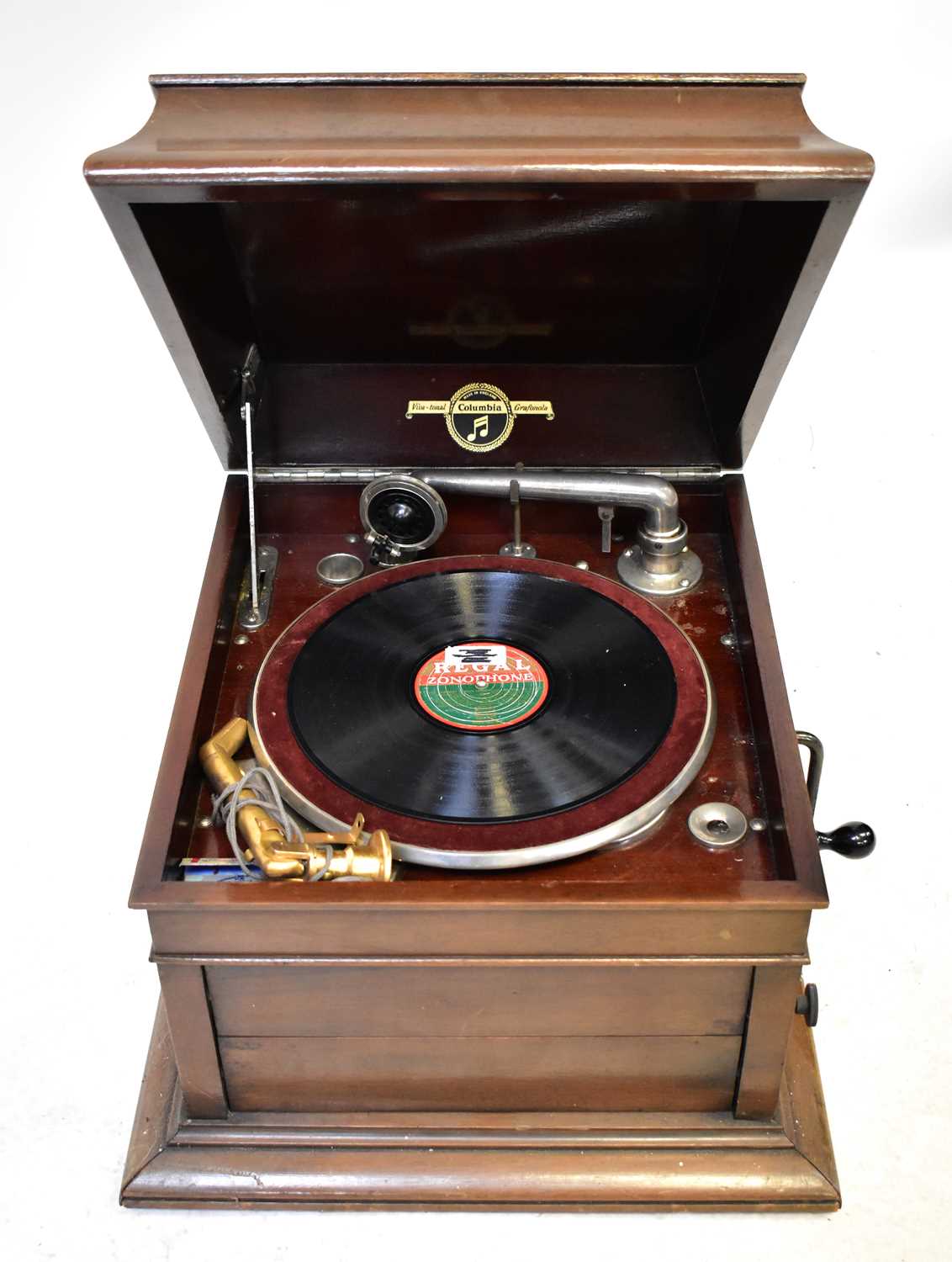 Lot 775 - A Columbia Viva-tonal Grafonola gramophone,